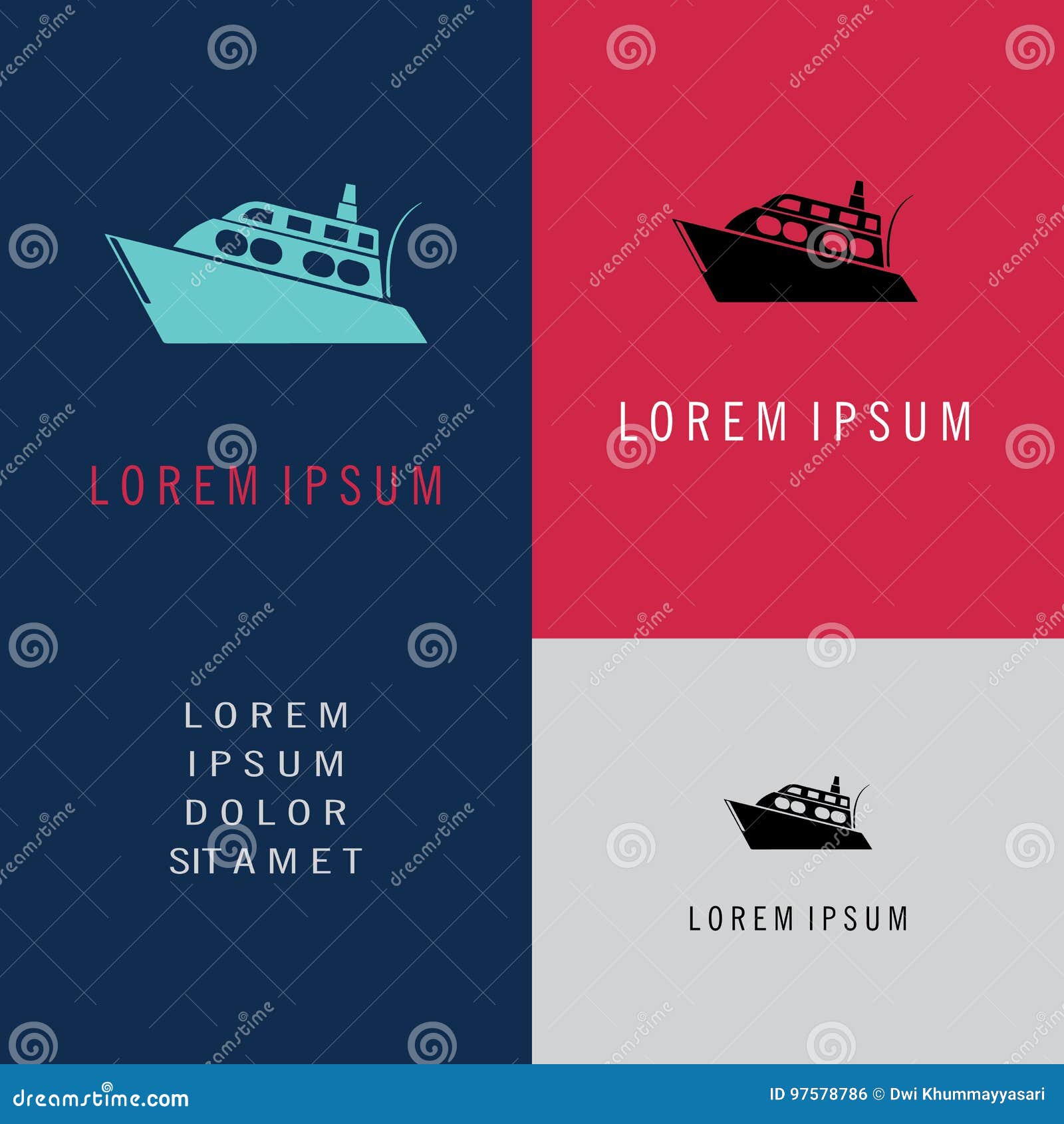 Ferry logo symbol stock vector. Illustration of seagull - 97578786