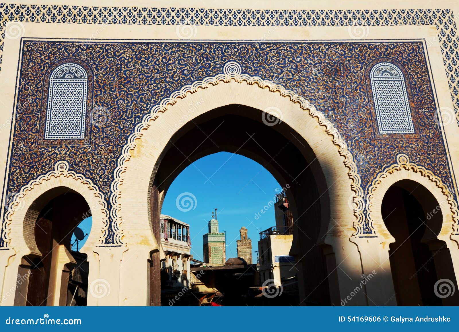 Fes arkivfoto. Bild av traditionellt, färg, marocko, kultur - 54169606