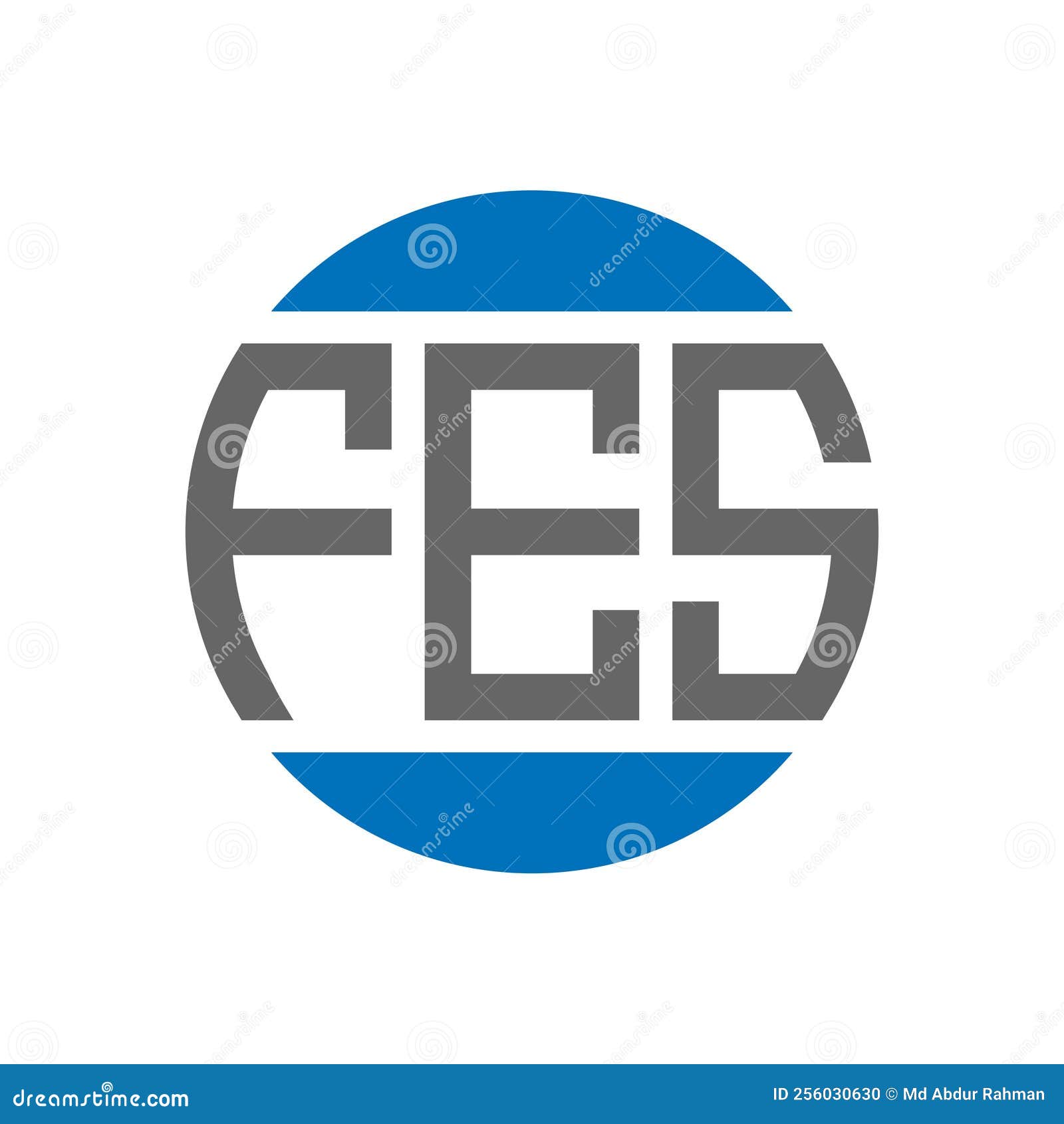 FES Letter Logo Design on White Background. FES Creative Initials ...