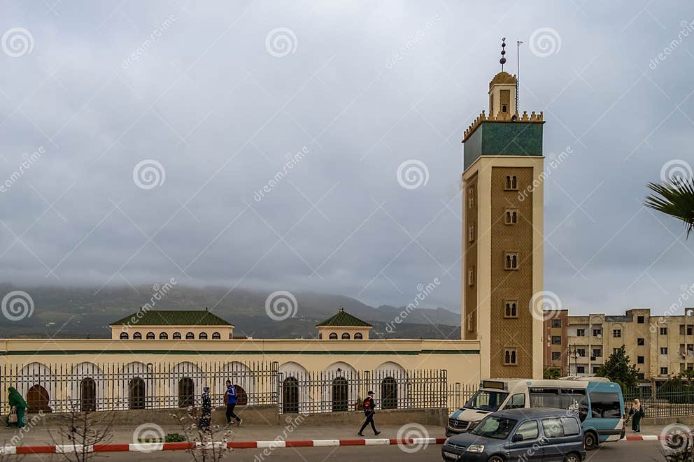 Fes, Morocco - Mohammed VI Mosque. Morocco. Editorial Image - Image of ...