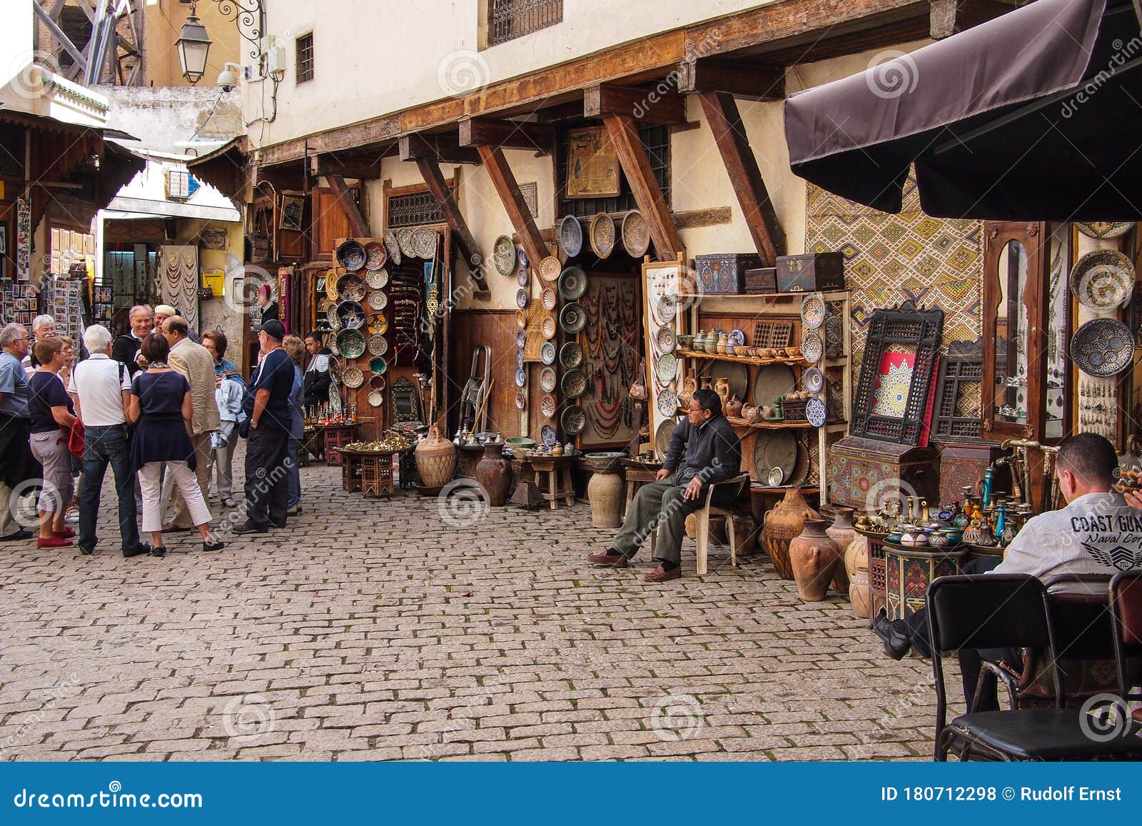Fes, Morocco - Oct 15, 2019: Typical Street Market in the Old Medina of ... Fes, Morocco - Oct 15, 2019: Typical Street Market in the Old Medina of ...