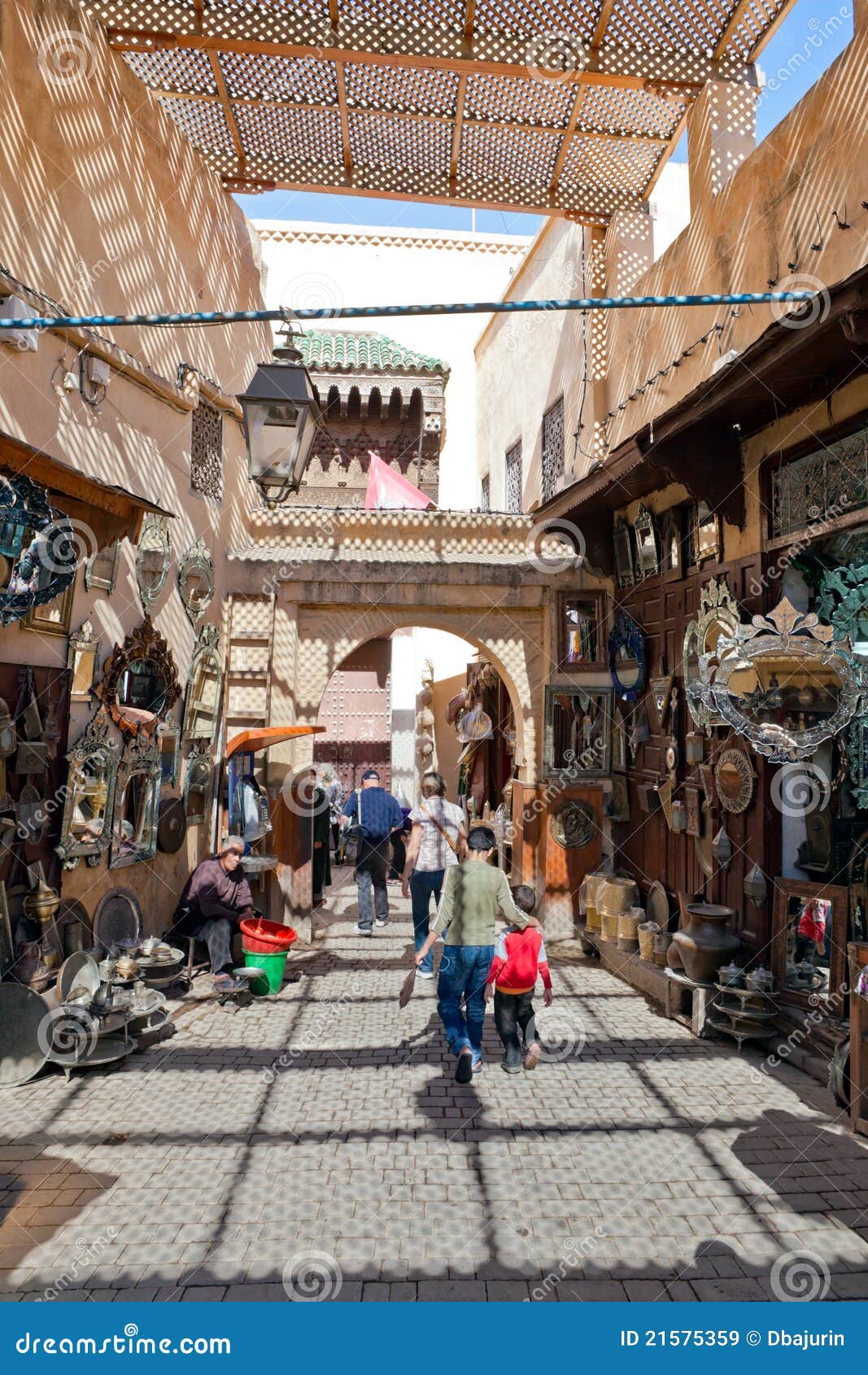 Fes old town - Morocco editorial stock image. Image of architecture ...