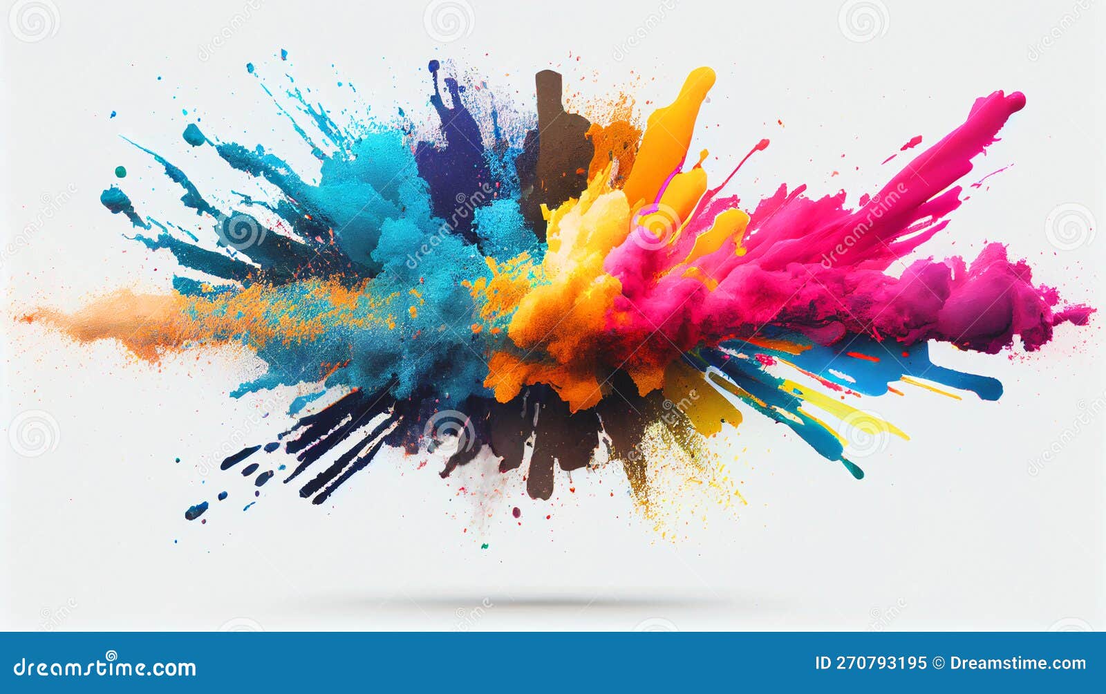 Festival of Color Colors Colorful Exploding Powder Paint Stock ...