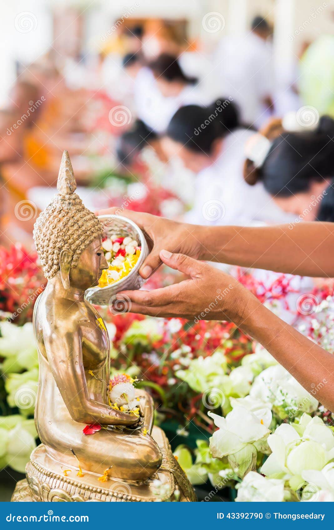 Festival de Songkran foto de stock. Imagem de derramar - 43392790