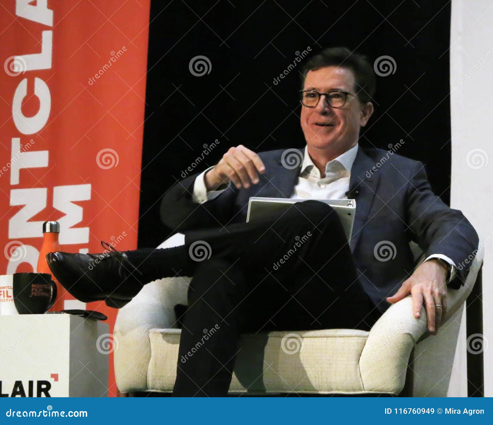 Festival Di Stephen Colbert at the Montclair Film Immagine Stock ...