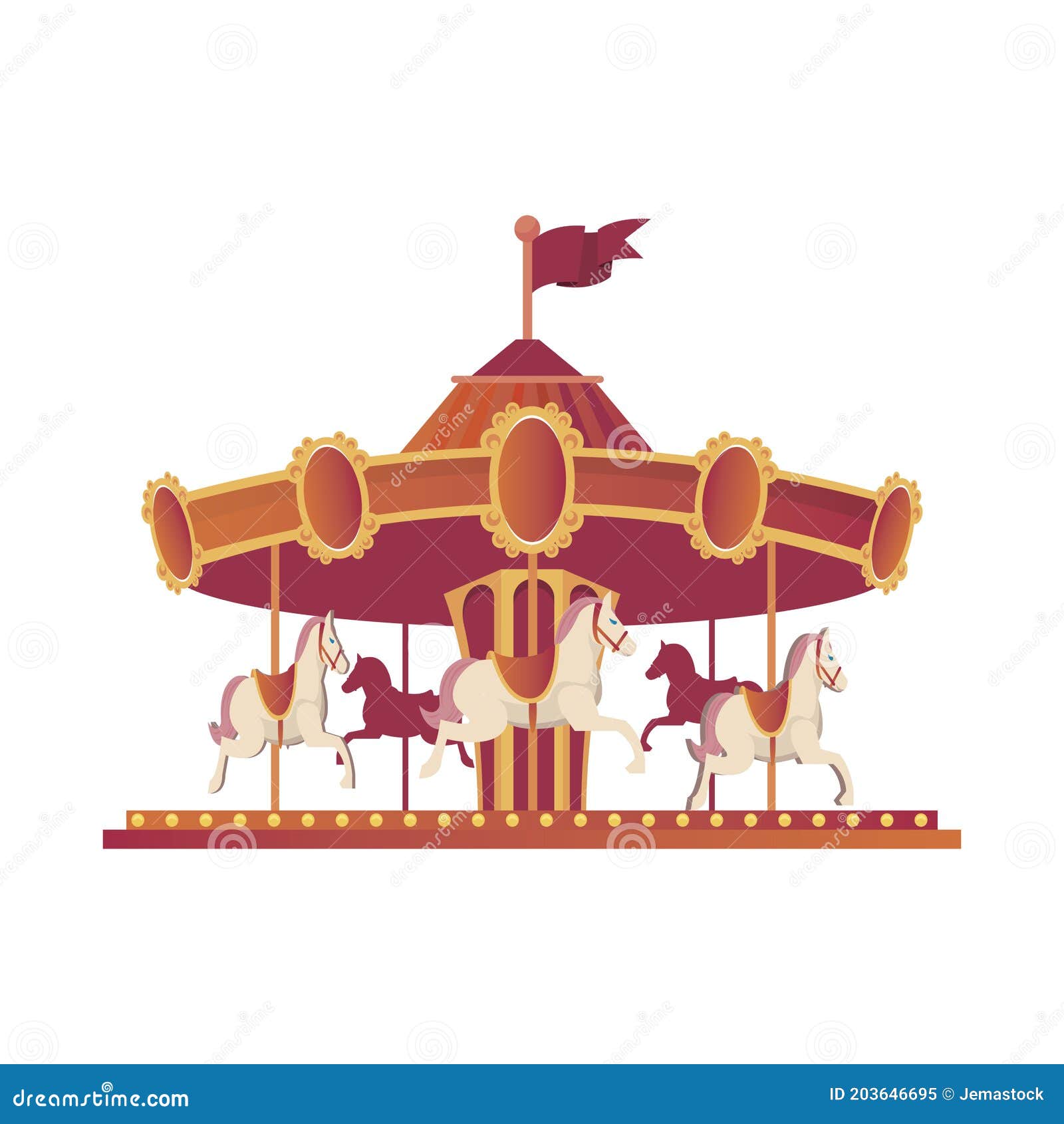 Fairground Icon, Black Vector Sign With Editable Strokes, Concept ...