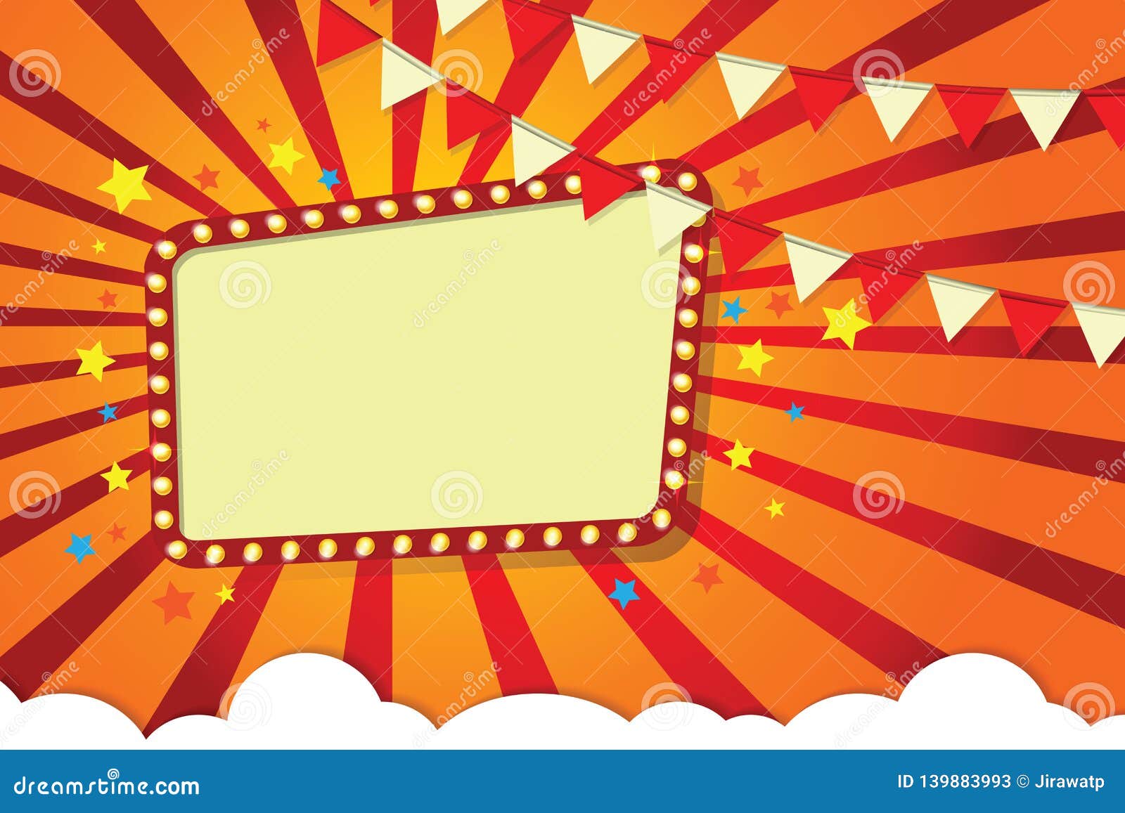 Frame, Festival Style, Illustration for Designers, Banners, Posters ...
