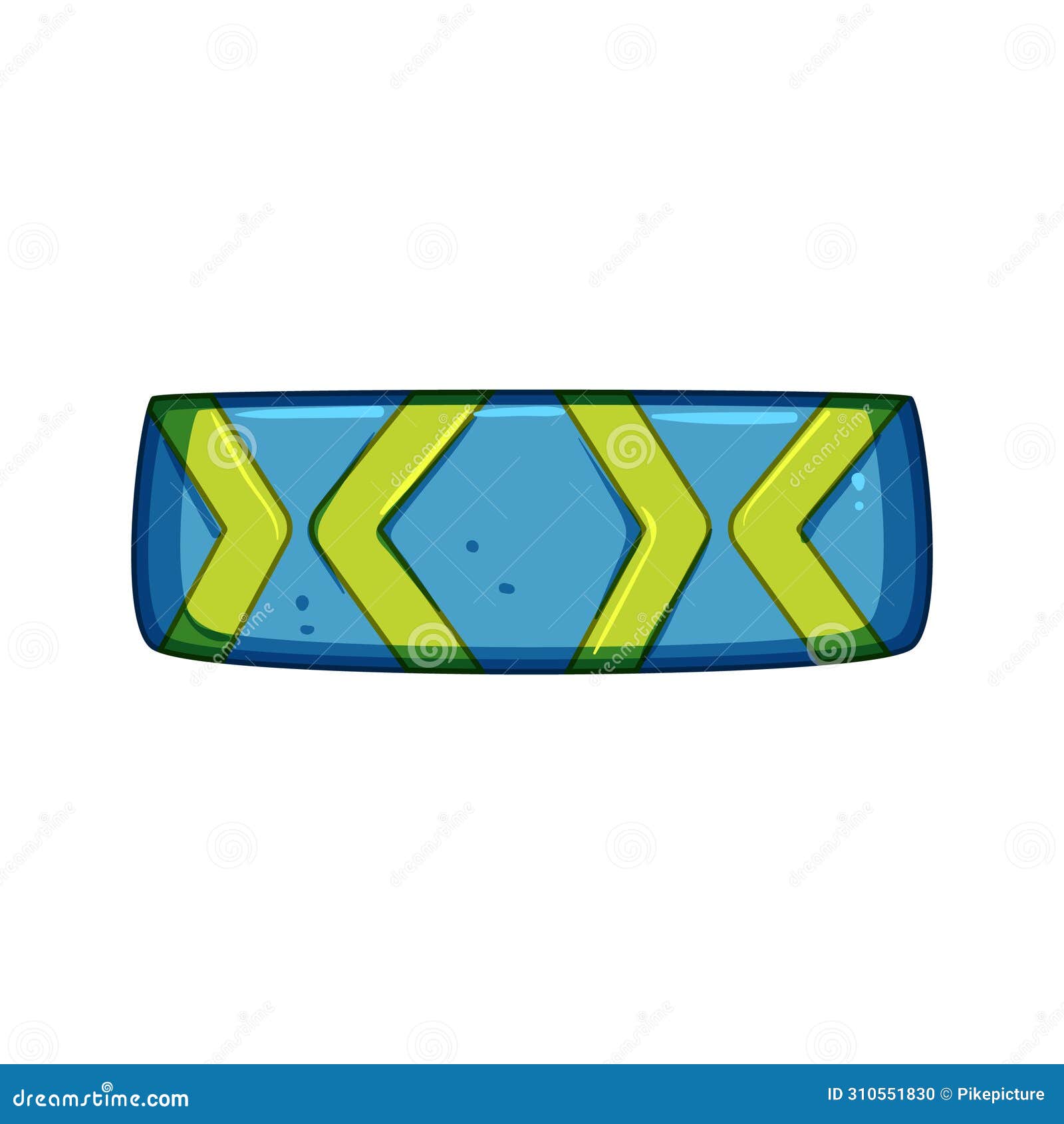 Coachella Hippie Friendship Bracelets Cartoon Vector Illustration