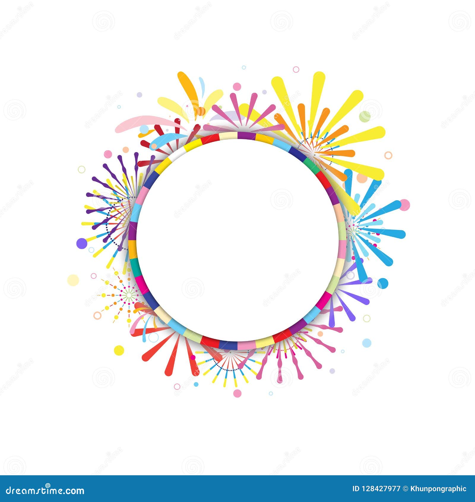 Celebration Firework Sign Vector, Festival Banner Stock Vector ...