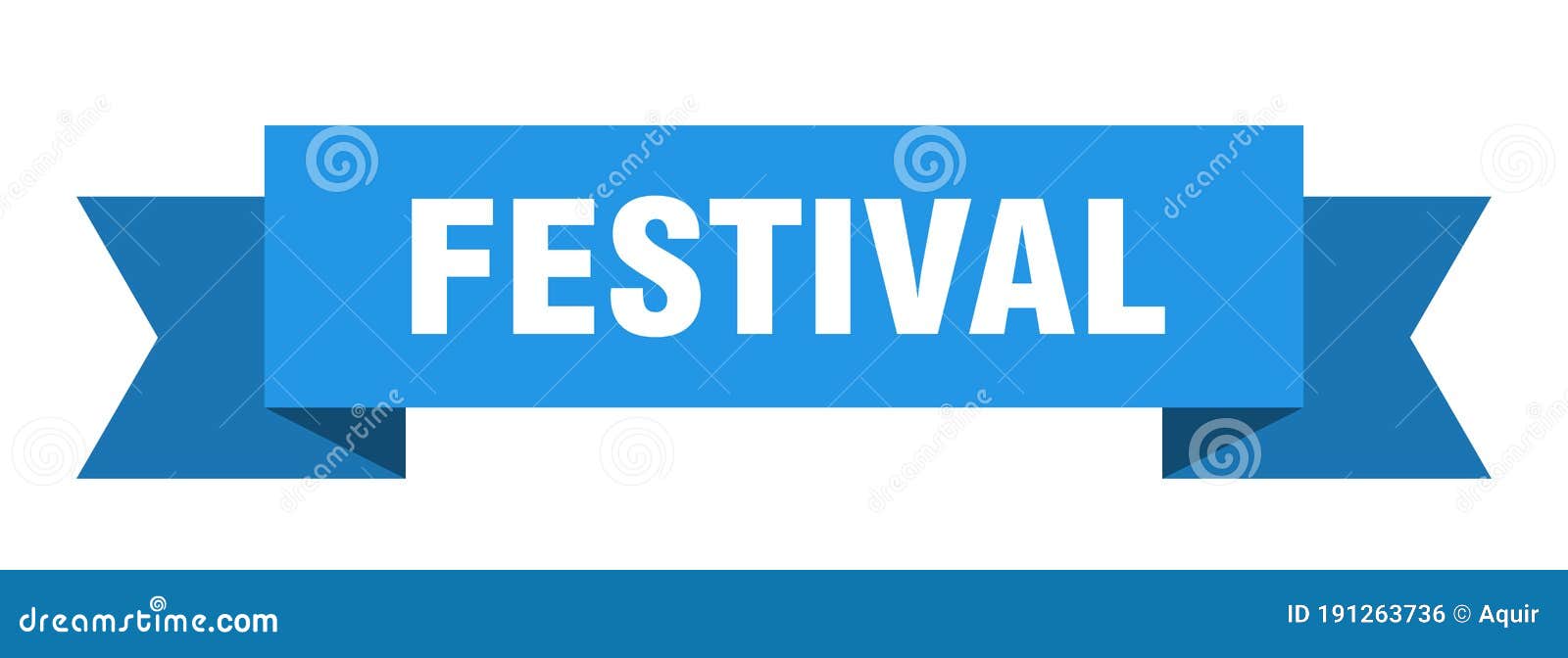 Festival ribbon. stock vector. Illustration of price - 191263736