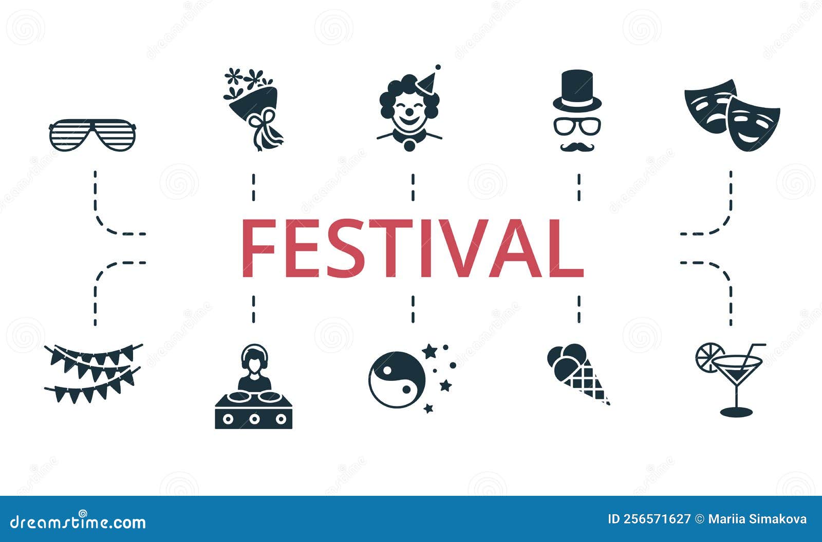 Festival Set Icon. Editable Icons Festival Theme Such As Harmonic ... Festival Set Icon. Editable Icons Festival Theme Such As Harmonic ...