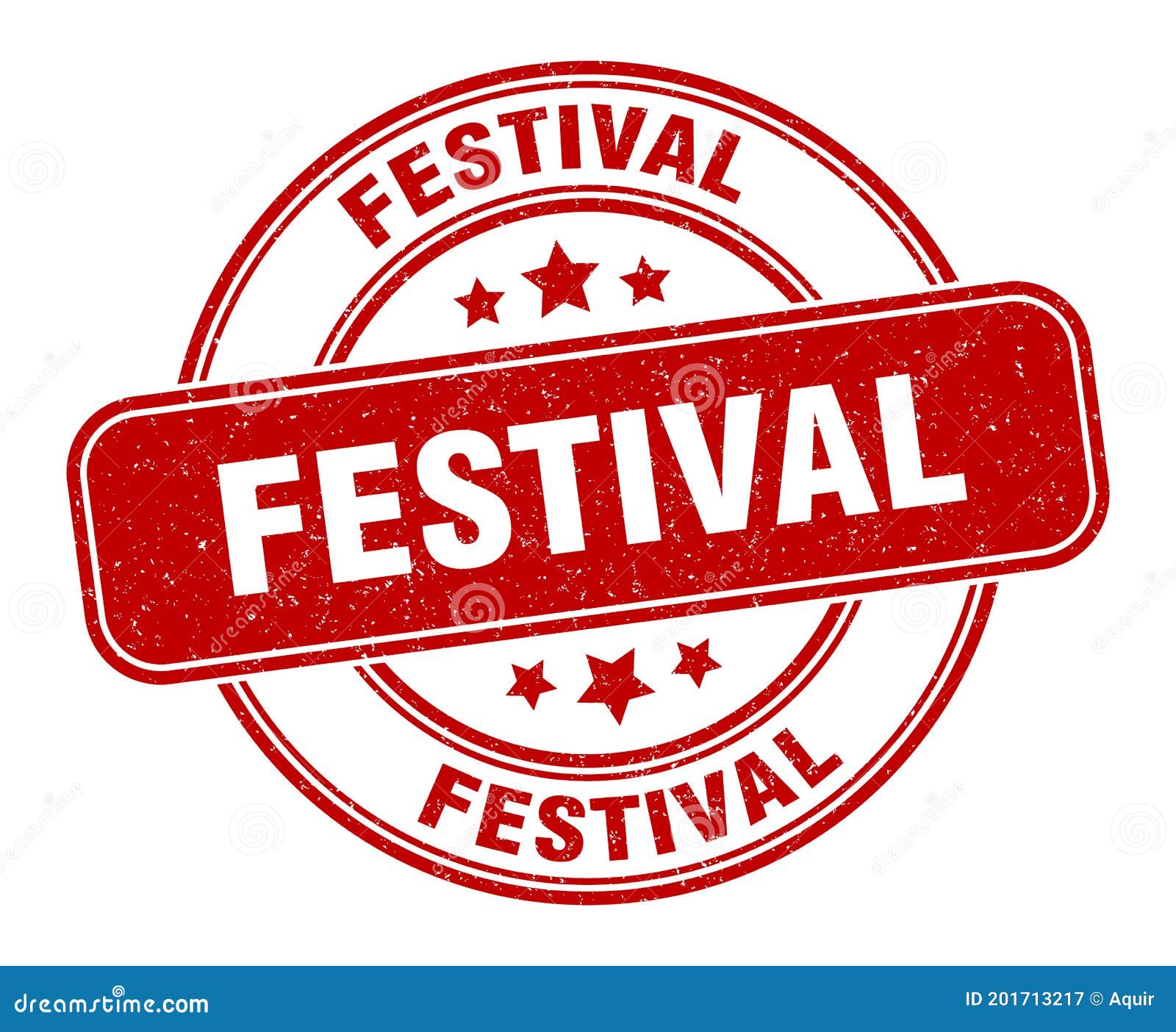 Festival Stamp. Festival Round Grunge Sign Stock Vector - Illustration ...