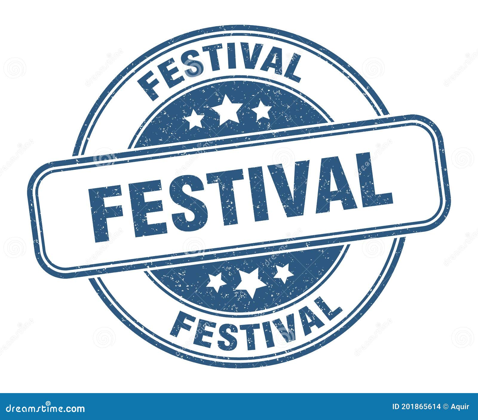 Festival Stamp. Festival Round Grunge Sign Stock Vector - Illustration ...