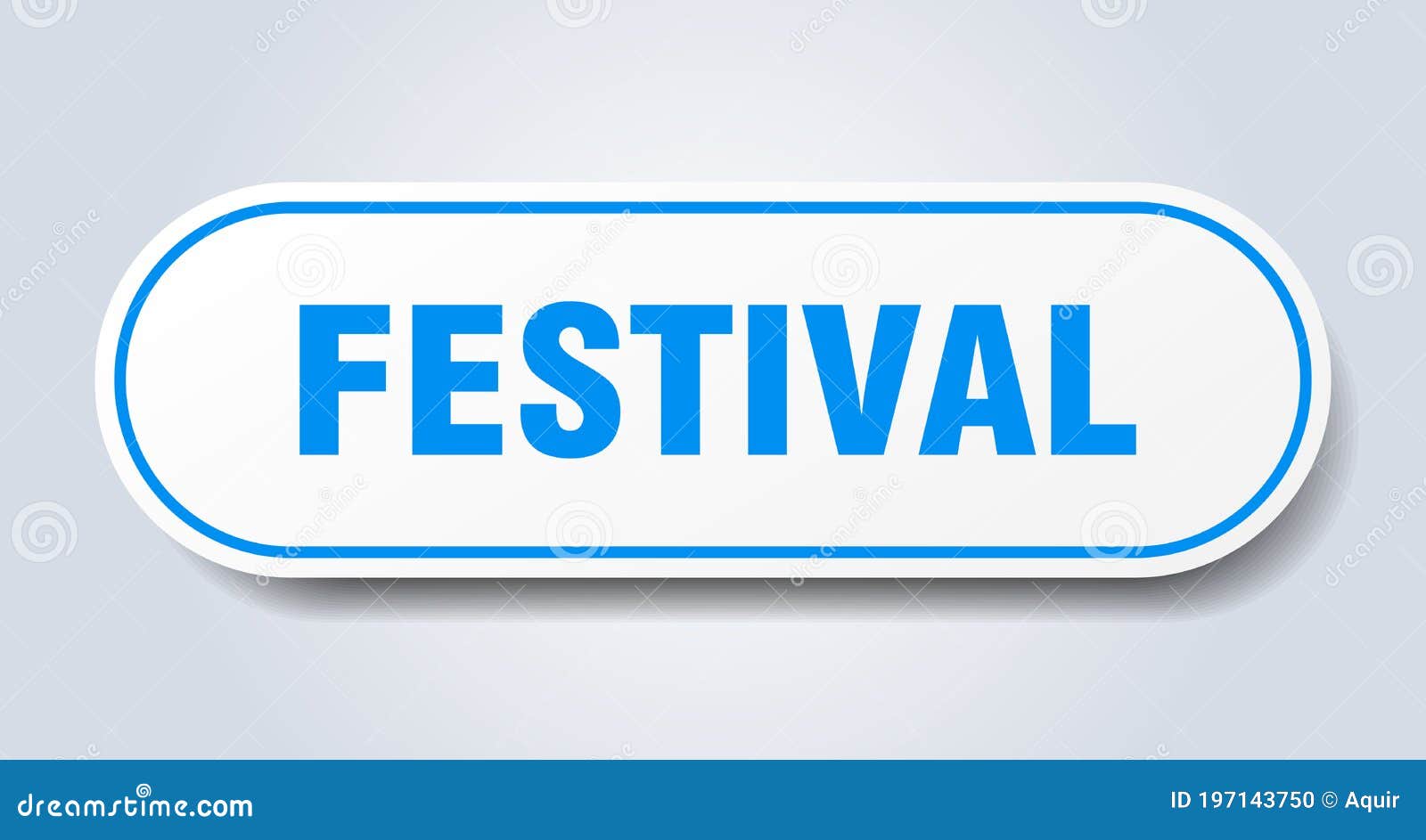 Festival sticker. stock vector. Illustration of button - 197143750