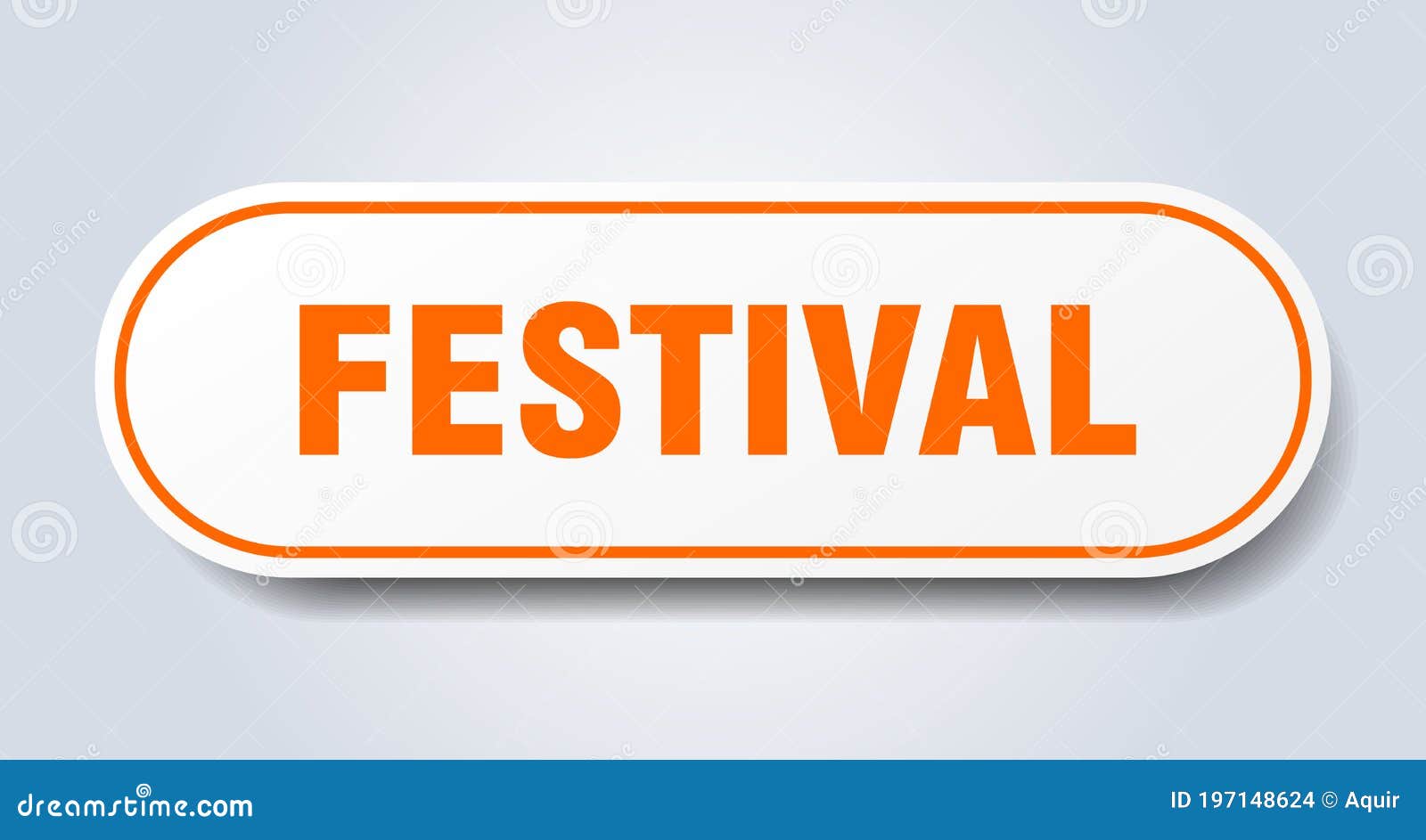 Festival sticker. stock vector. Illustration of template - 197148624