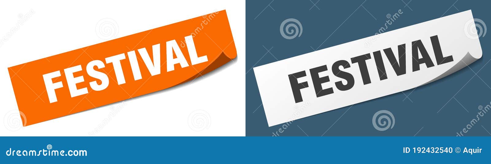 Festival Sticker. Festival Sign Set Stock Vector - Illustration of ...
