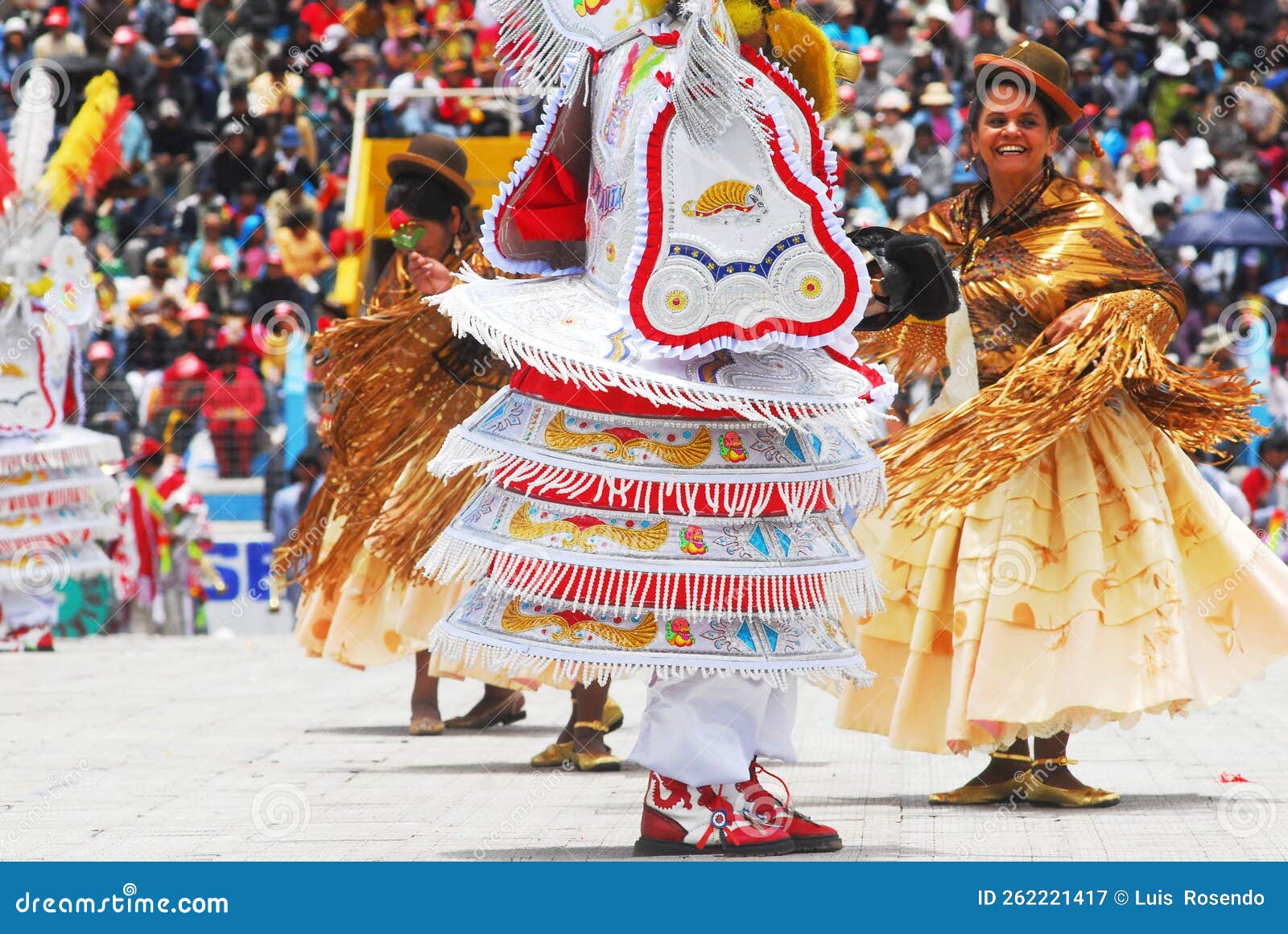 PERU, FEB 03, 2019: Dancer in Carnaval Festival of the Virgen De La ...