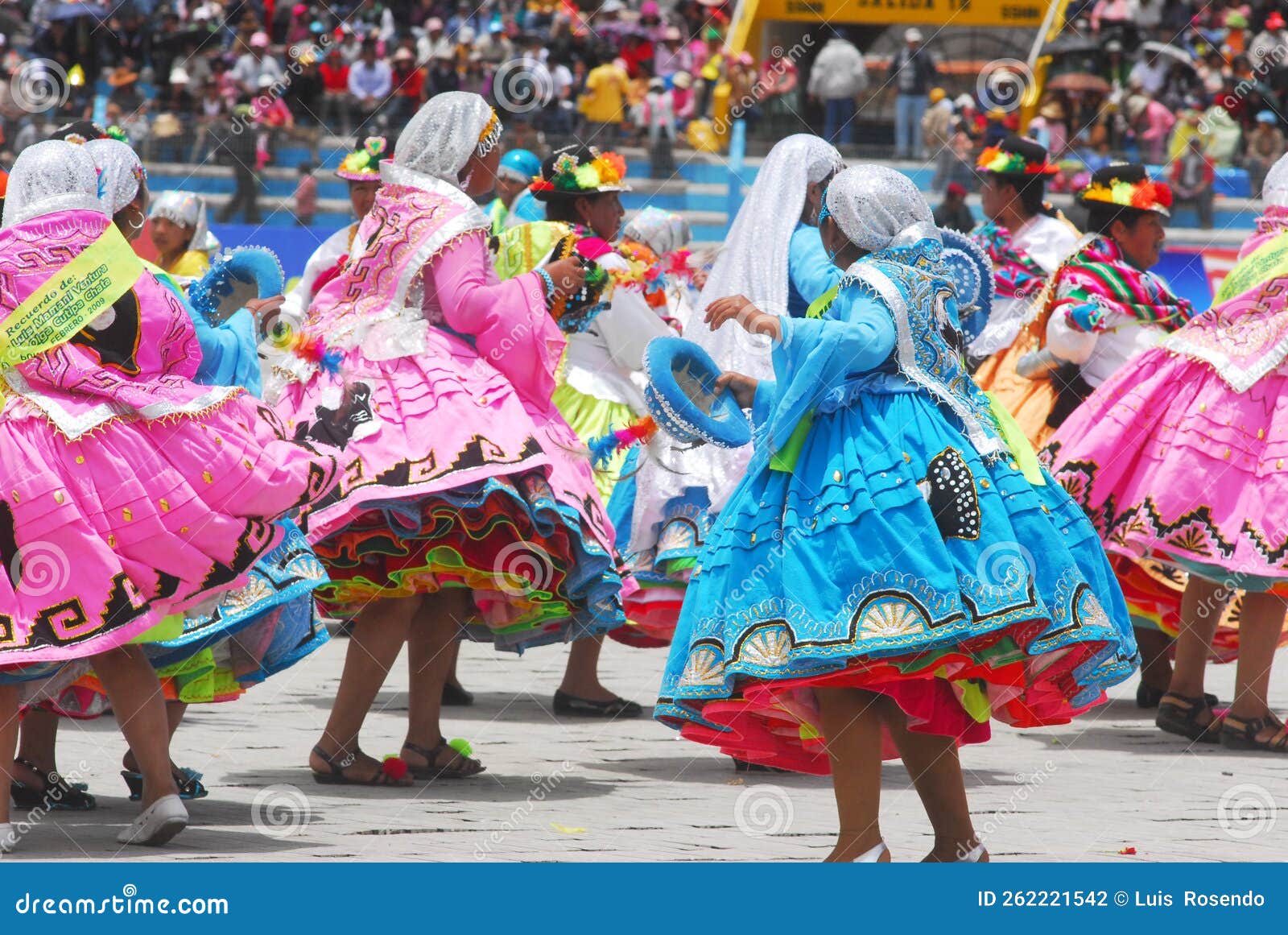PERU, FEB 03, 2019: Dancer in Carnaval Festival of the Virgen De La ...
