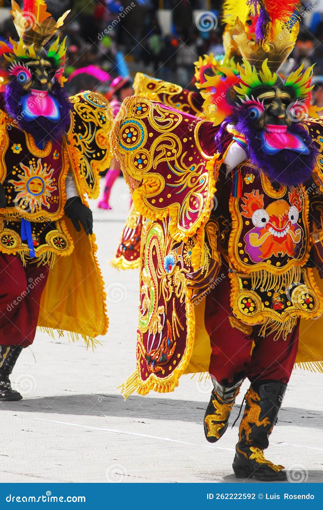 The Festival of the Virgin of Candelaria in Puno Peru Stock Photo ...