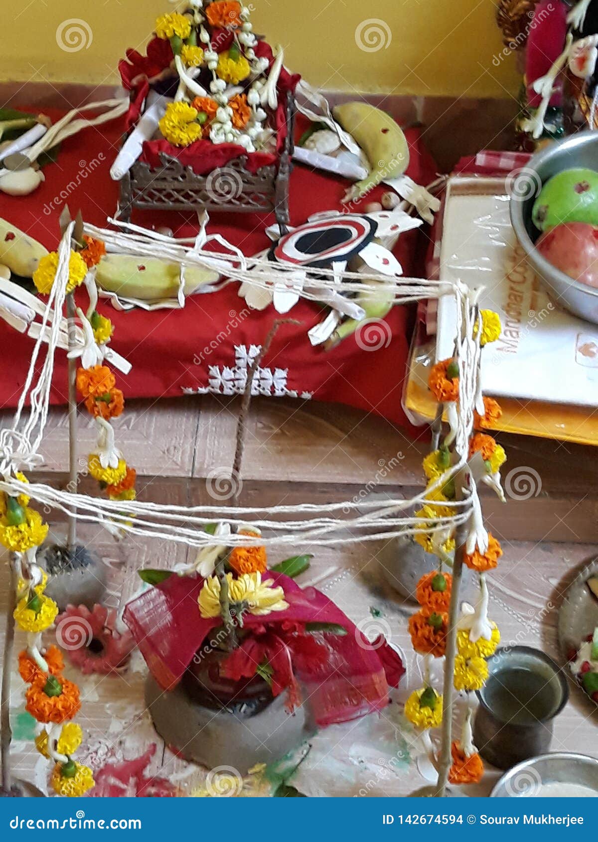 Festivals of India, Temple , Puja Decoration Editorial Stock Image ...