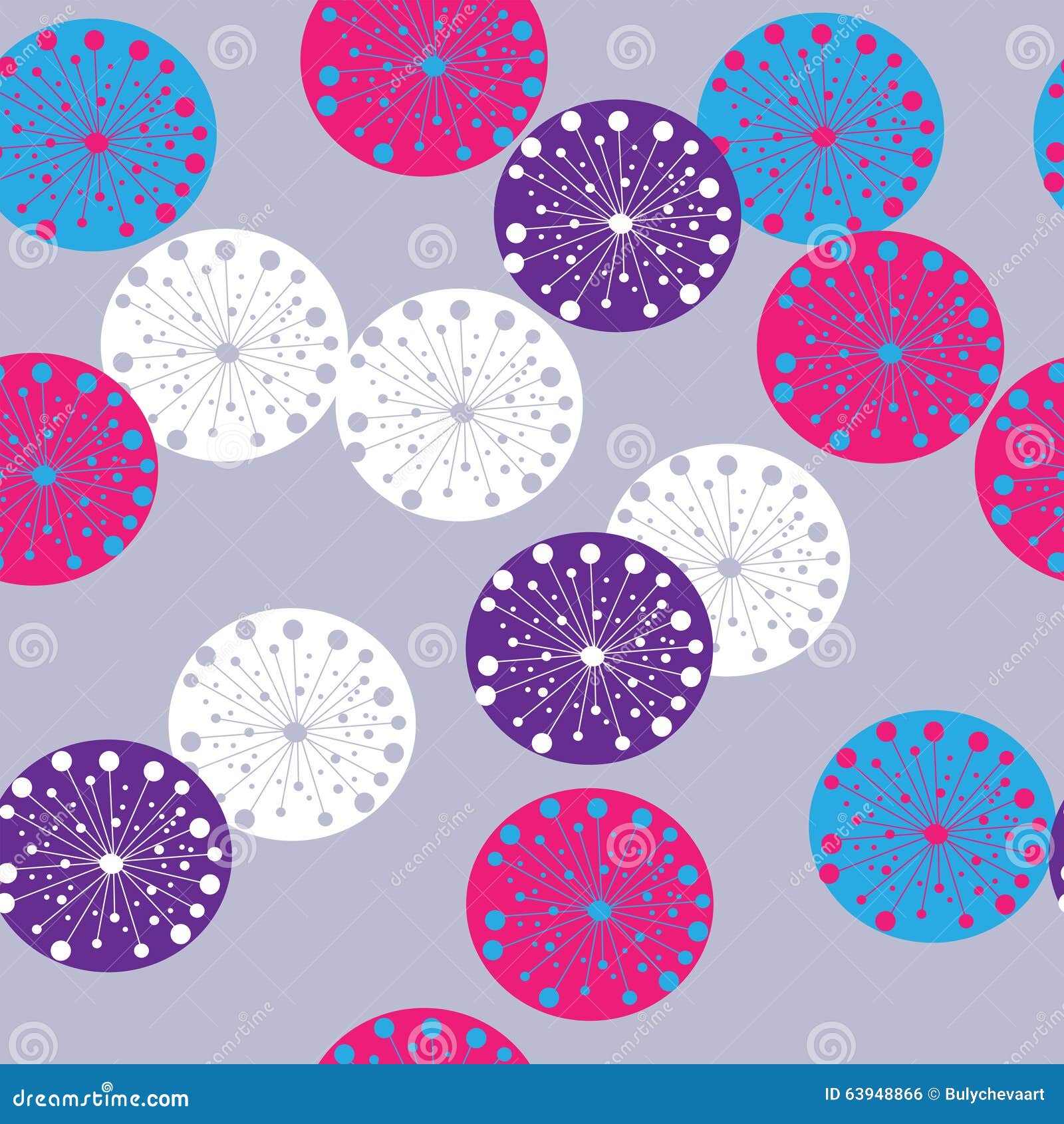 Festive Abstract Background of Stylized Circles Stock Vector ...