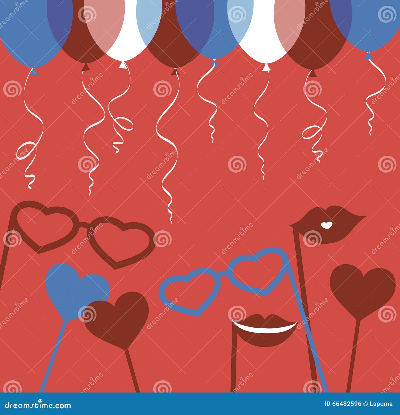 Festive Background and Attributes Stock Vector - Illustration of ...