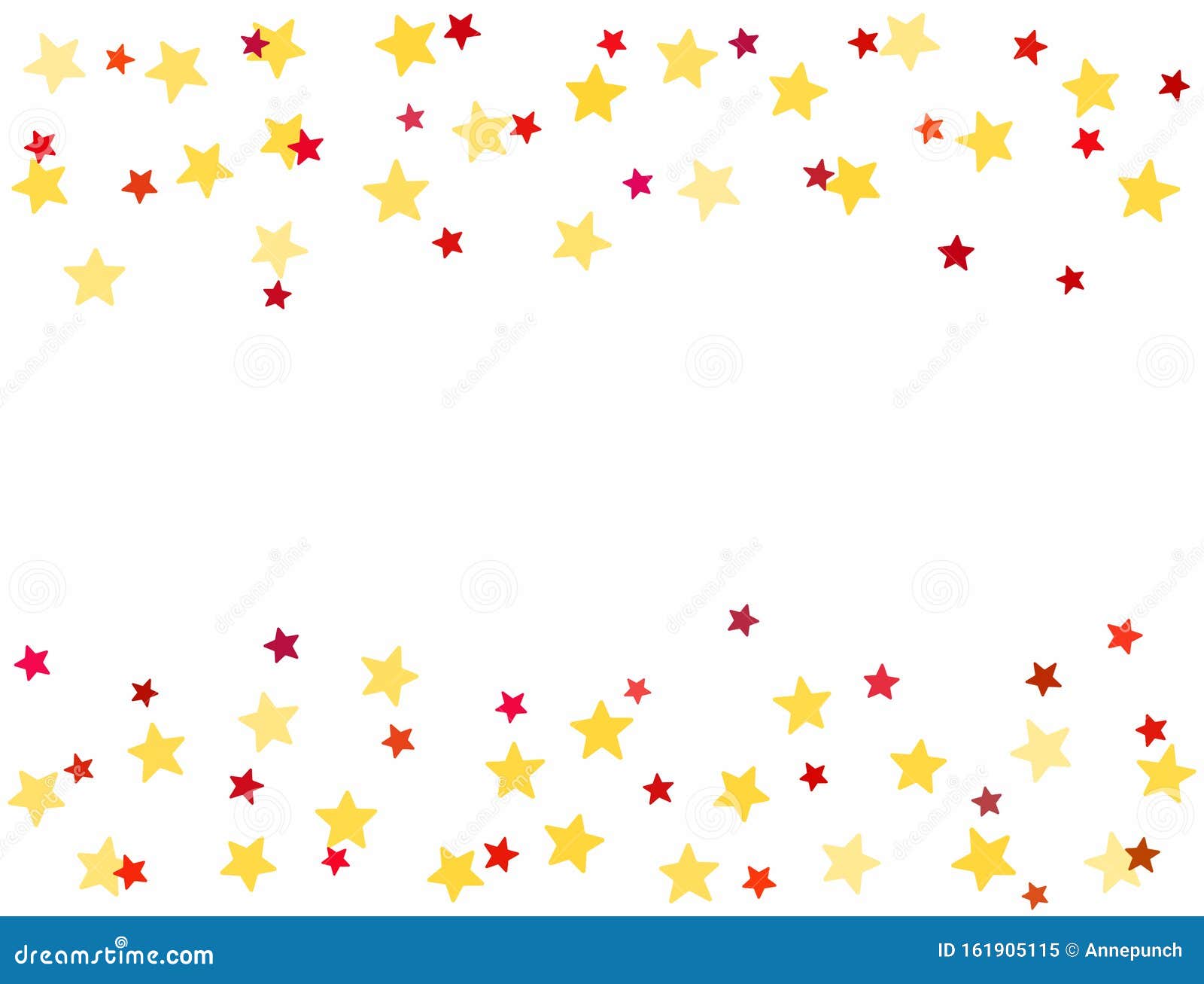 Festive Background with Borders of Scattered Stars. Stock Vector ...