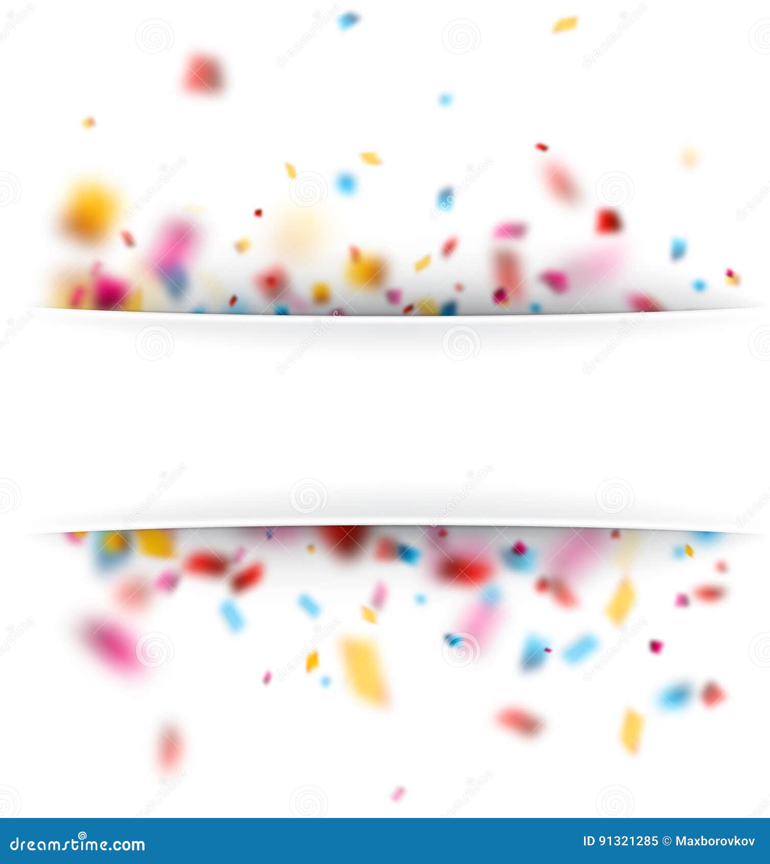 Festive Background with Colorful Confetti. Stock Vector - Illustration ...