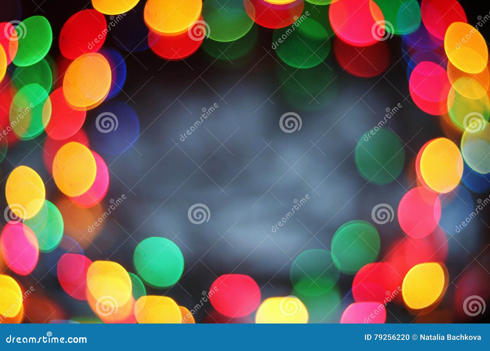 Festive Background of Colorful Glowing Circles Stock Photo - Image of ...