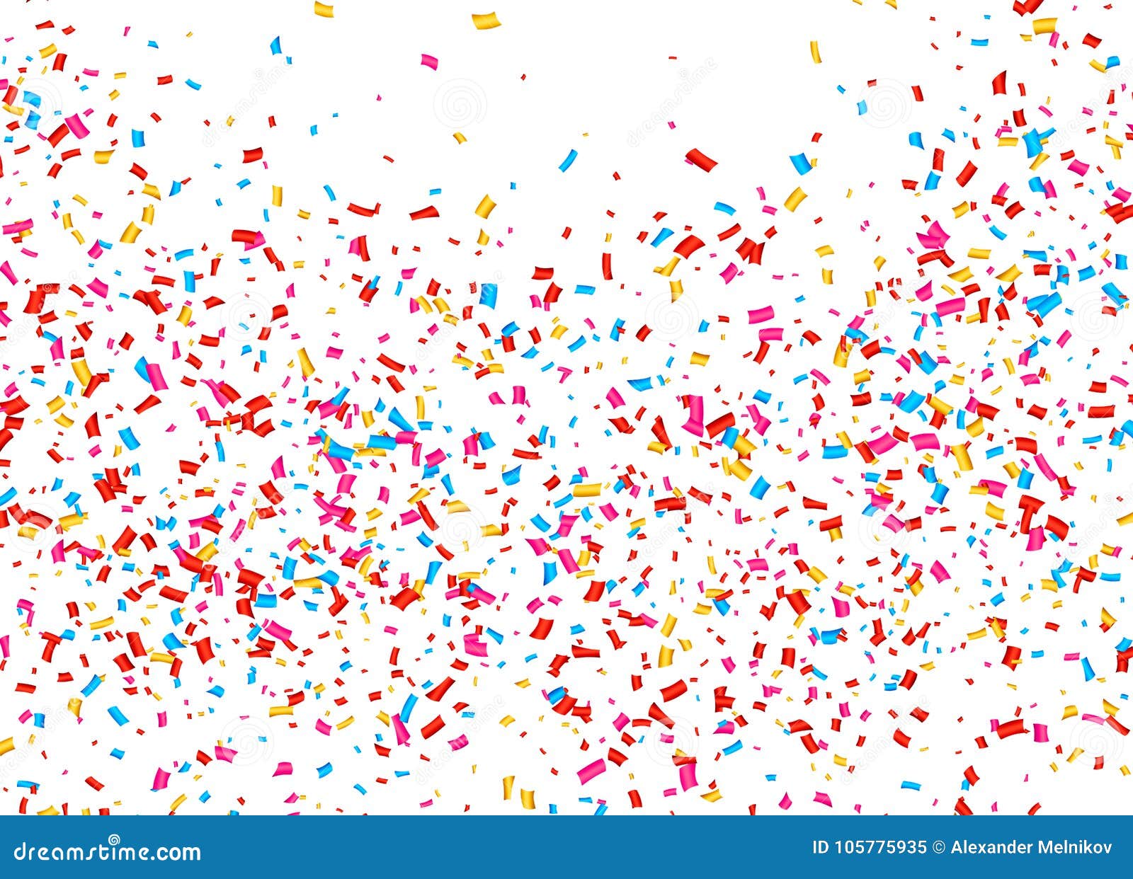 Festive Background with Falling Confetti Stock Vector - Illustration of ...