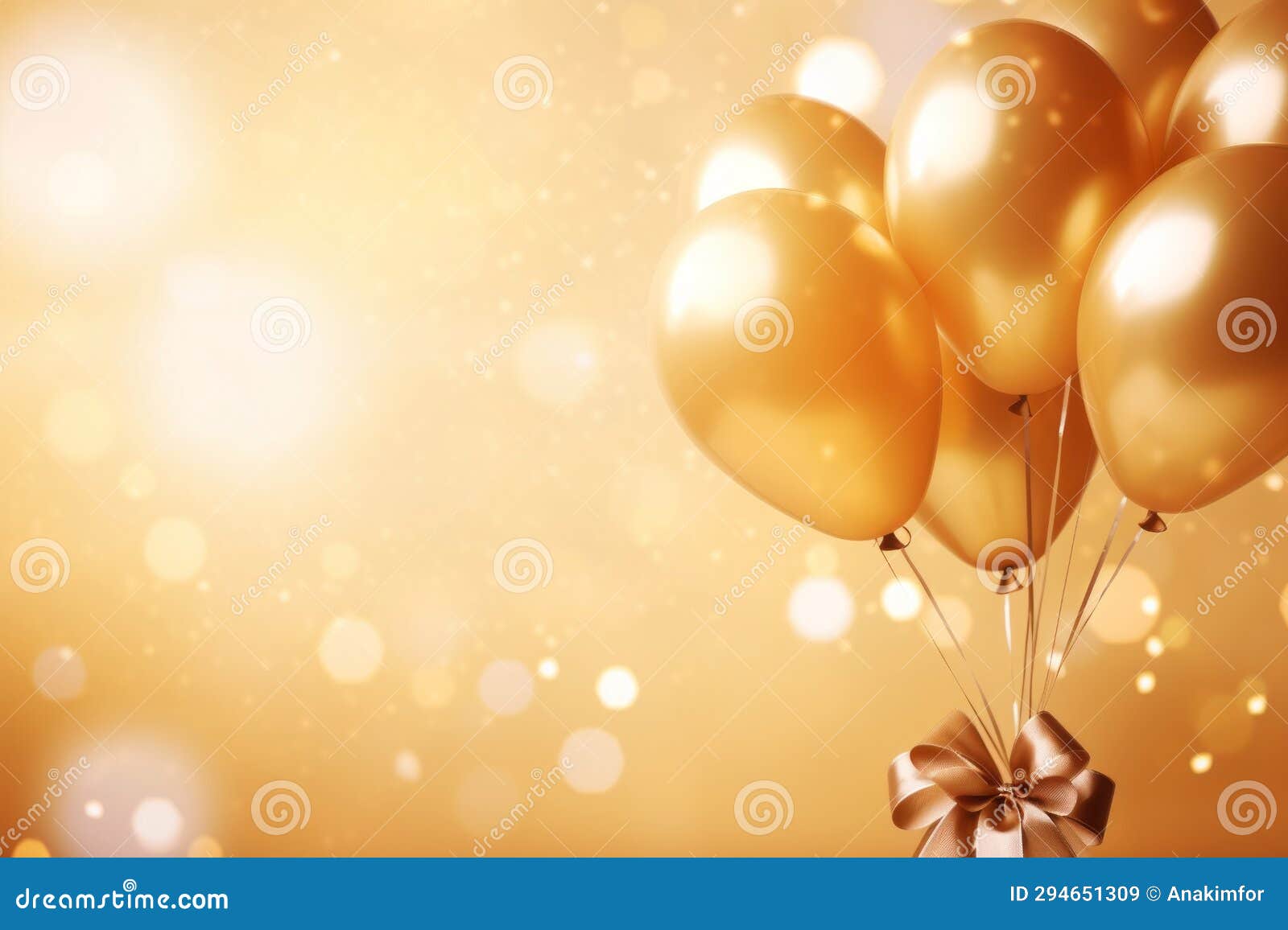 Festive Background with Golden Balls. Stock Image - Image of gift ...