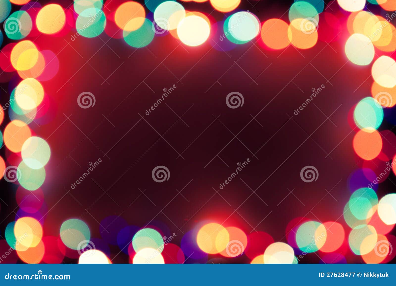 Festive Background with Lights Frame Stock Image - Image of lamps ...