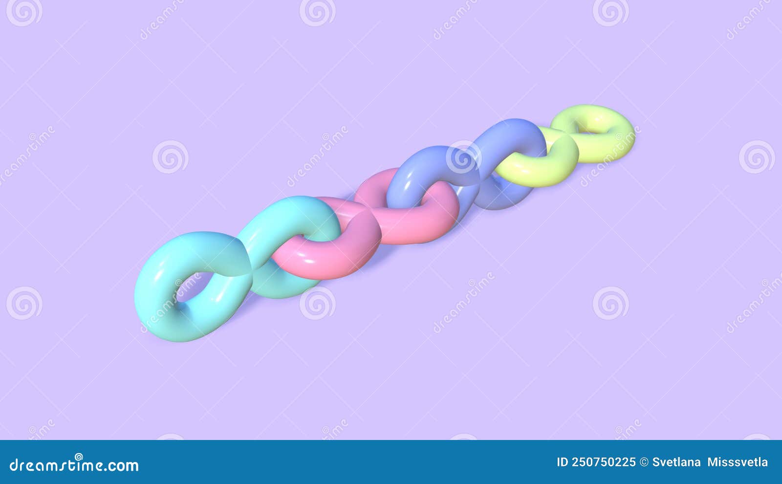 Festive Background with Realistic Colored Chains. Banner, Web Poster ...