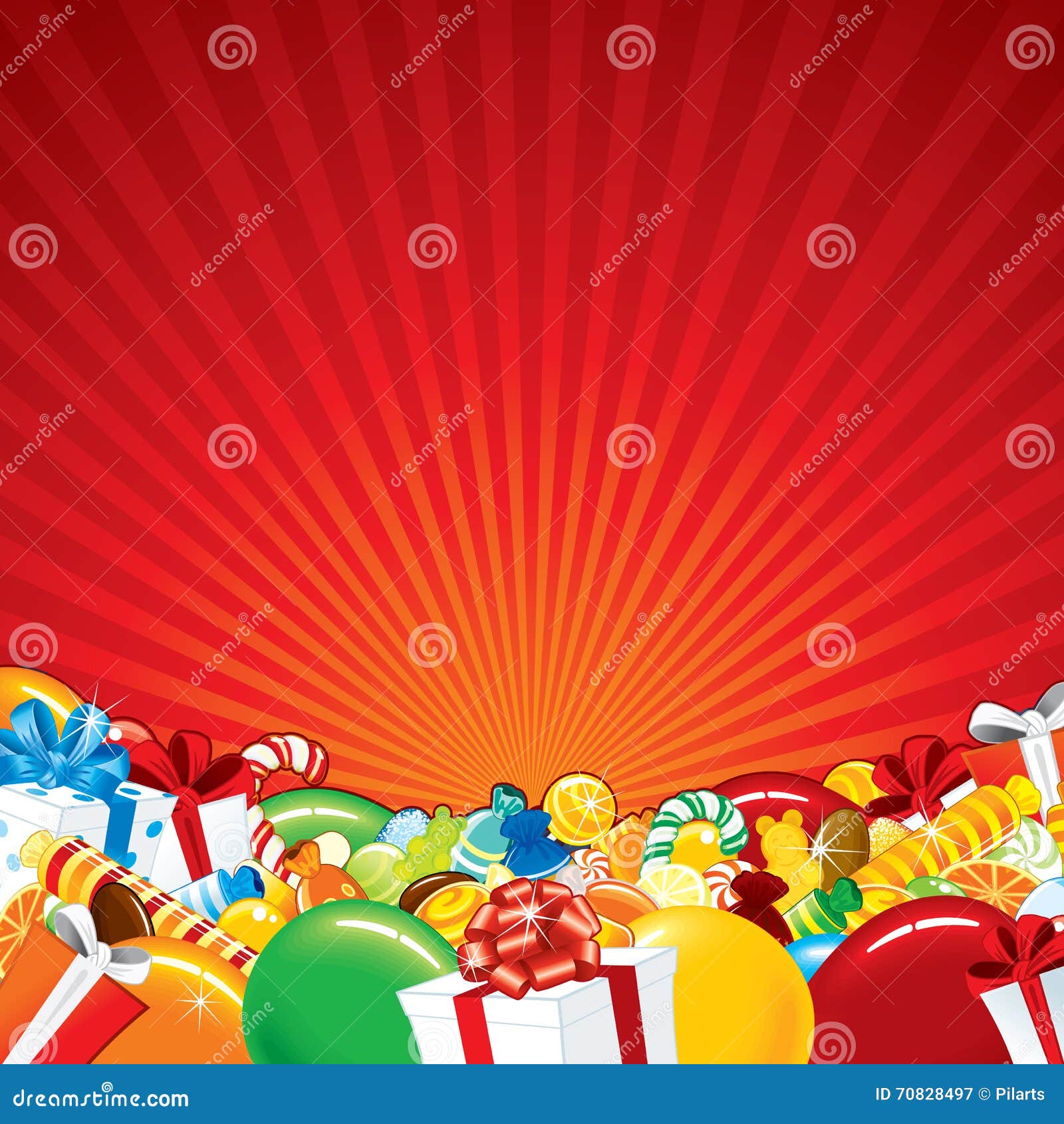 Festive Background. Vector Template Stock Vector - Illustration of ...