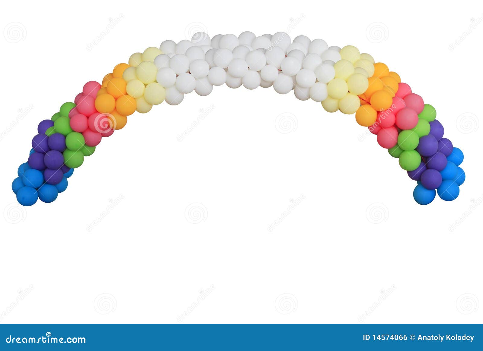 Festive balloon arc stock illustration. Illustration of happy - 14574066