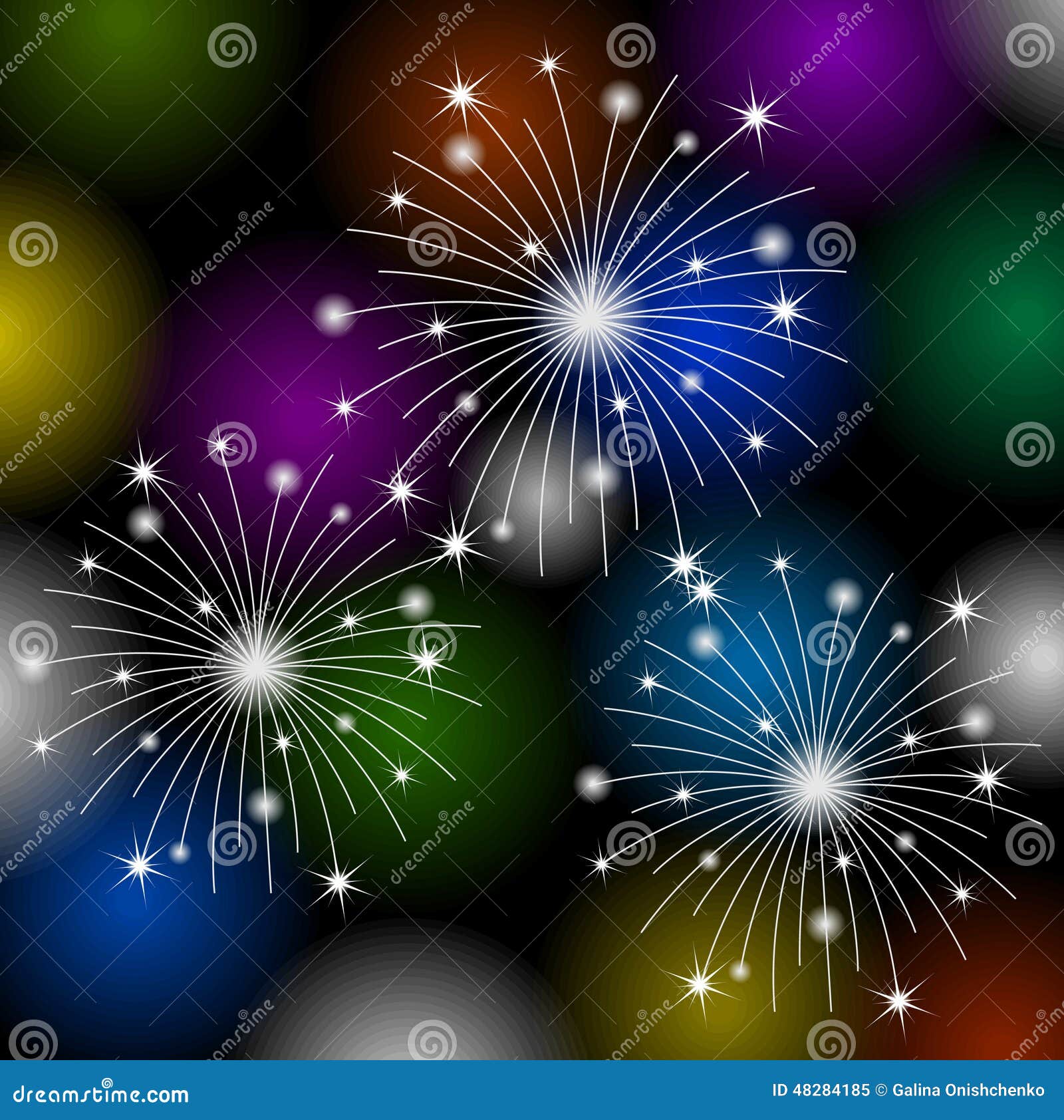Festive Banger on a Bright Background Stock Vector - Illustration of ...