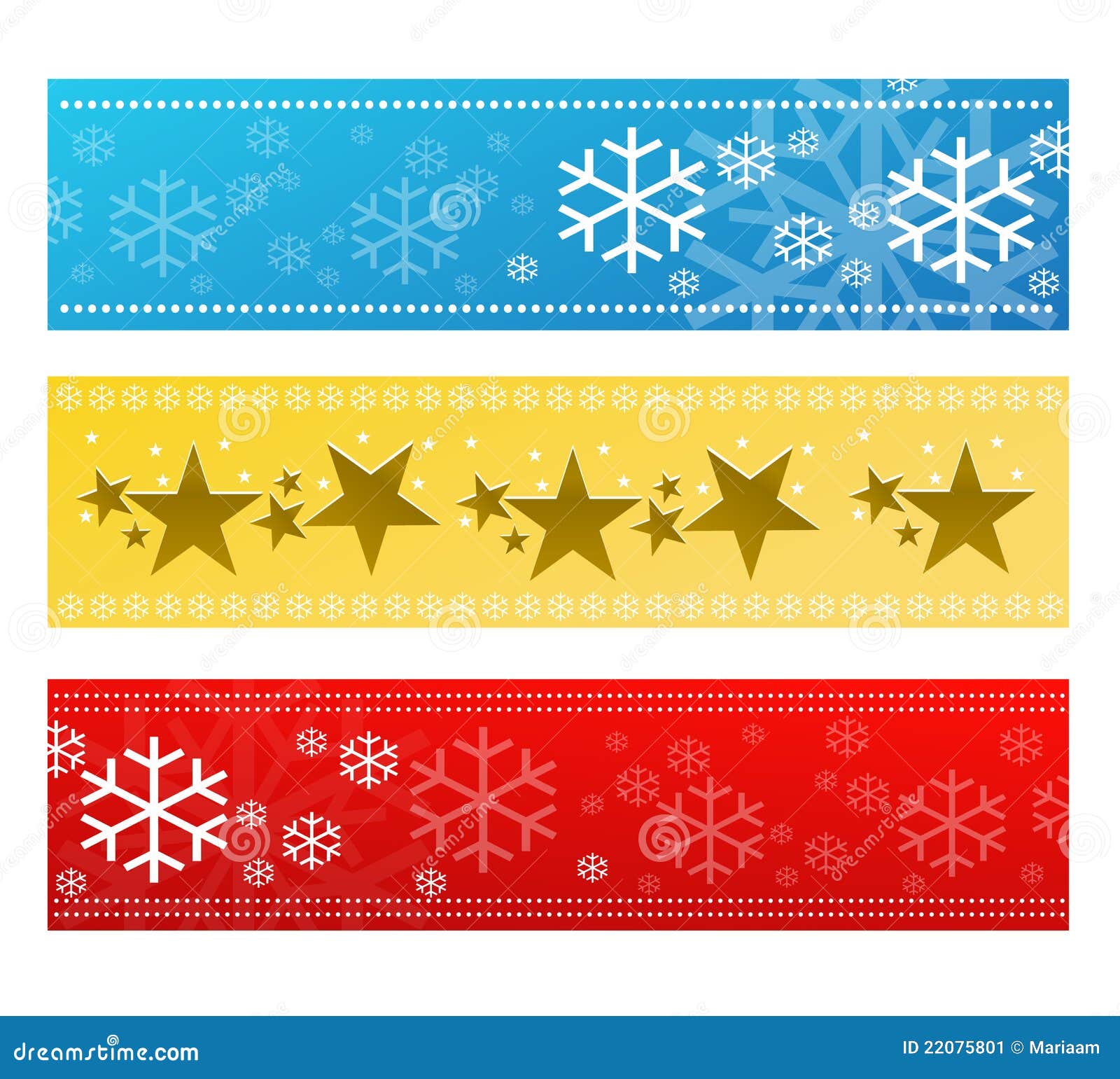 Festive banner set stock illustration. Illustration of winter - 22075801