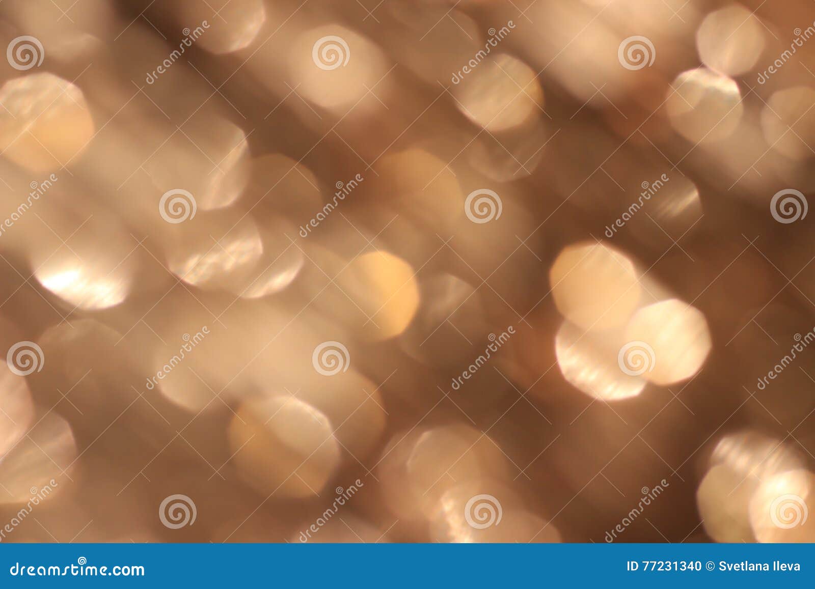 Festive Beige Background with Bokeh Effect Stock Illustration ...