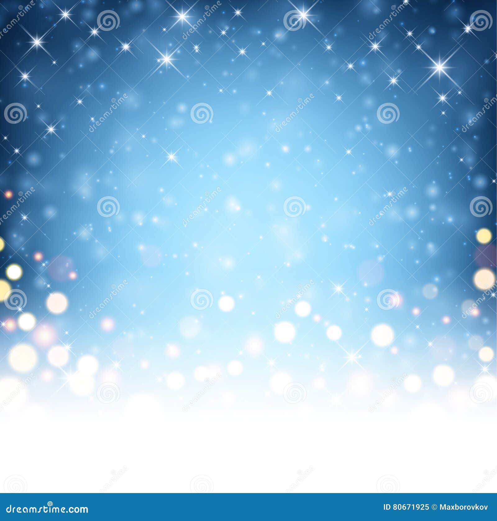 Festive Blue Luminous Background. Stock Vector - Illustration of year ...