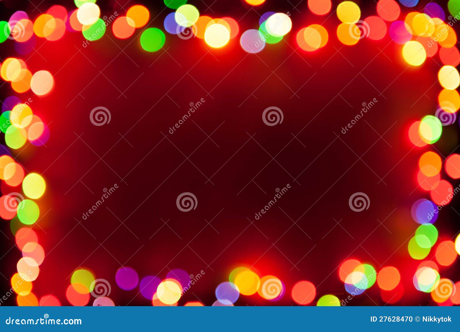 Festive bokeh lights frame stock photo. Image of lights - 27628470