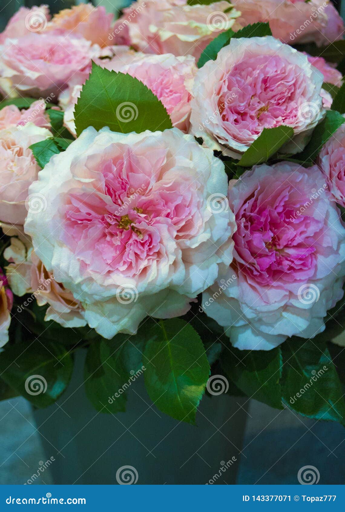 Festive Bouquet of Flowers Roses Stock Image - Image of festive, floral ...