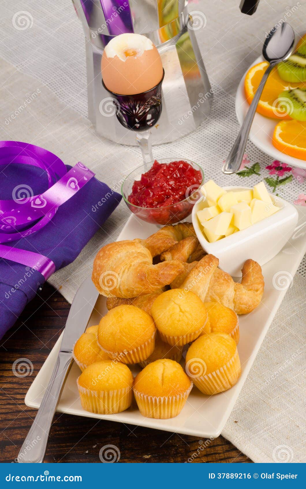 Festive breakfast stock photo. Image of pastry, meal - 37889216