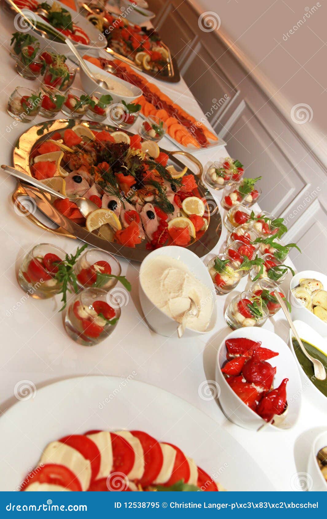 Festive buffet stock image. Image of gourmet, celebrate - 12538795
