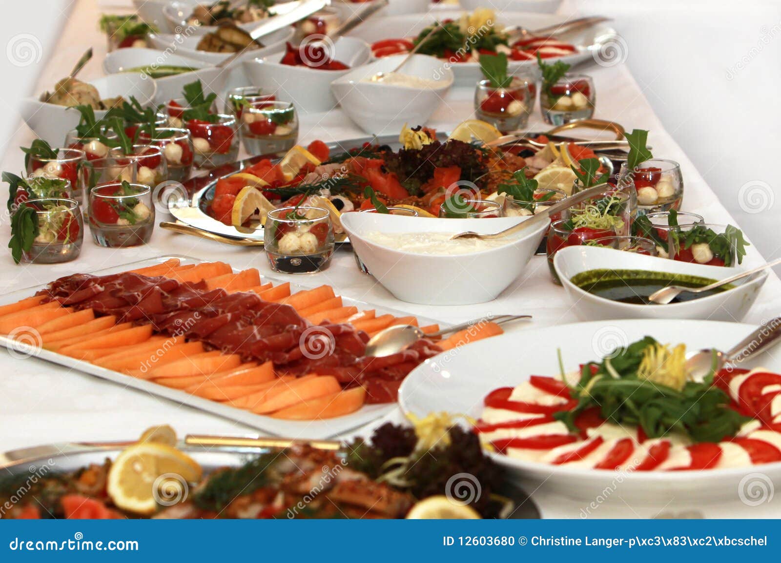 Festive buffet stock photo. Image of drink, appetite - 12603680