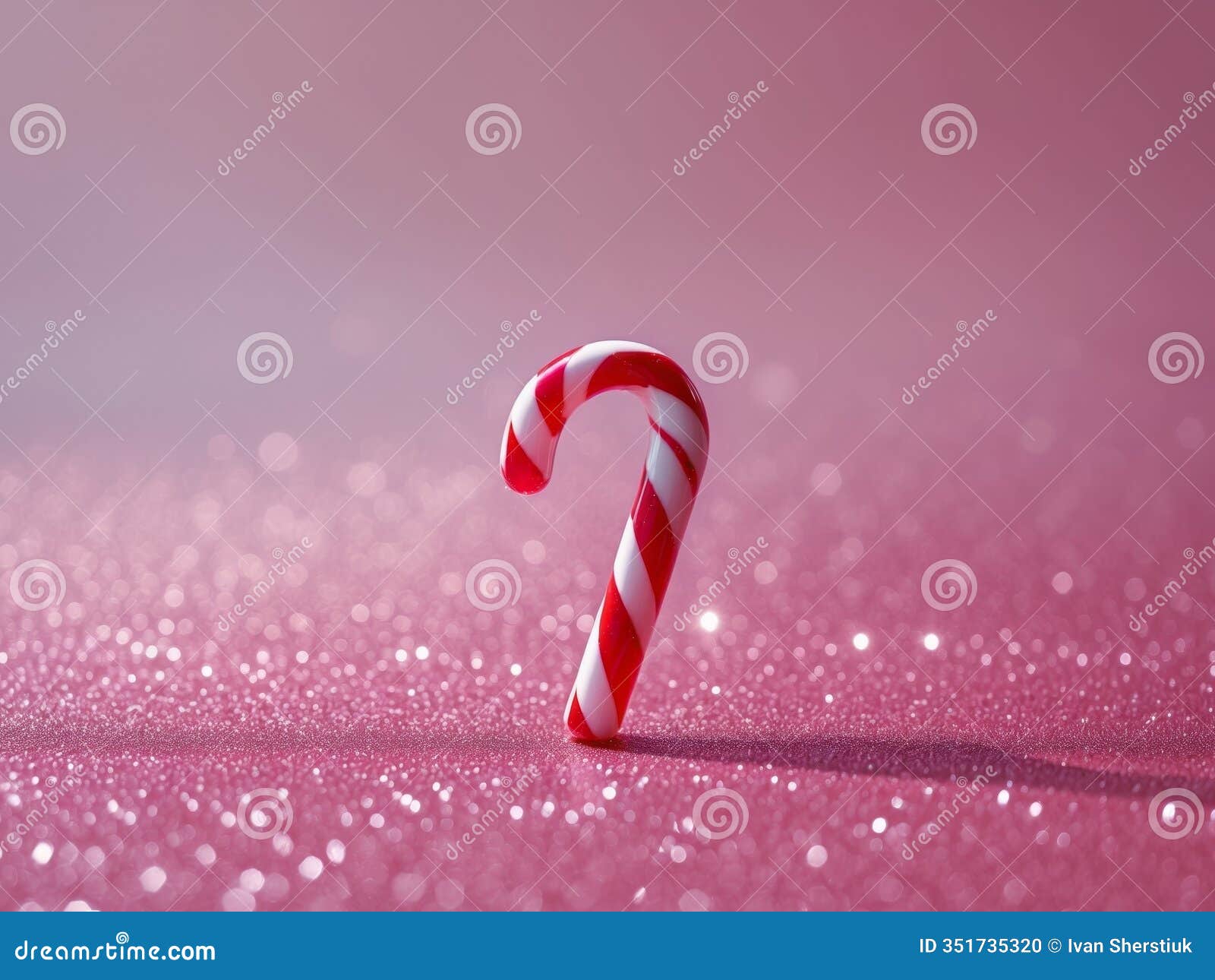 Festive Candy Cane on Pink Glitter Background Stock Photo - Image of ...