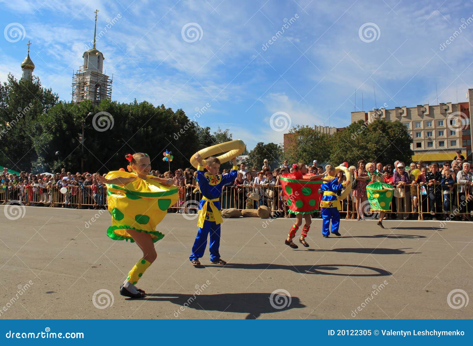 Festive Carnival Procession Editorial Image - Image of green ...