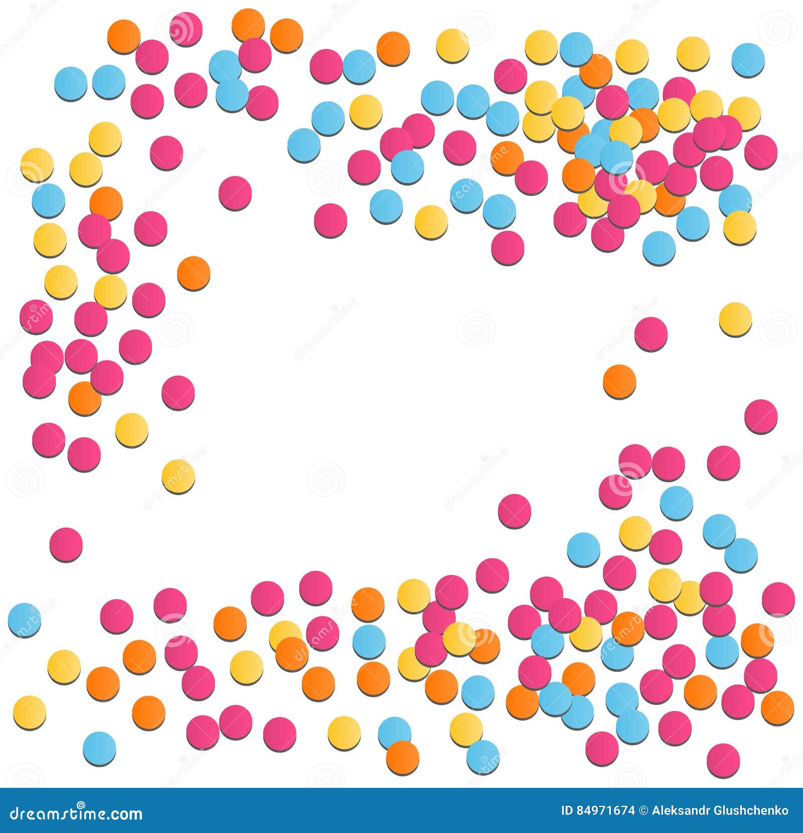 Celebration. Bright Colorful Confetti Background Royalty-Free Cartoon ...