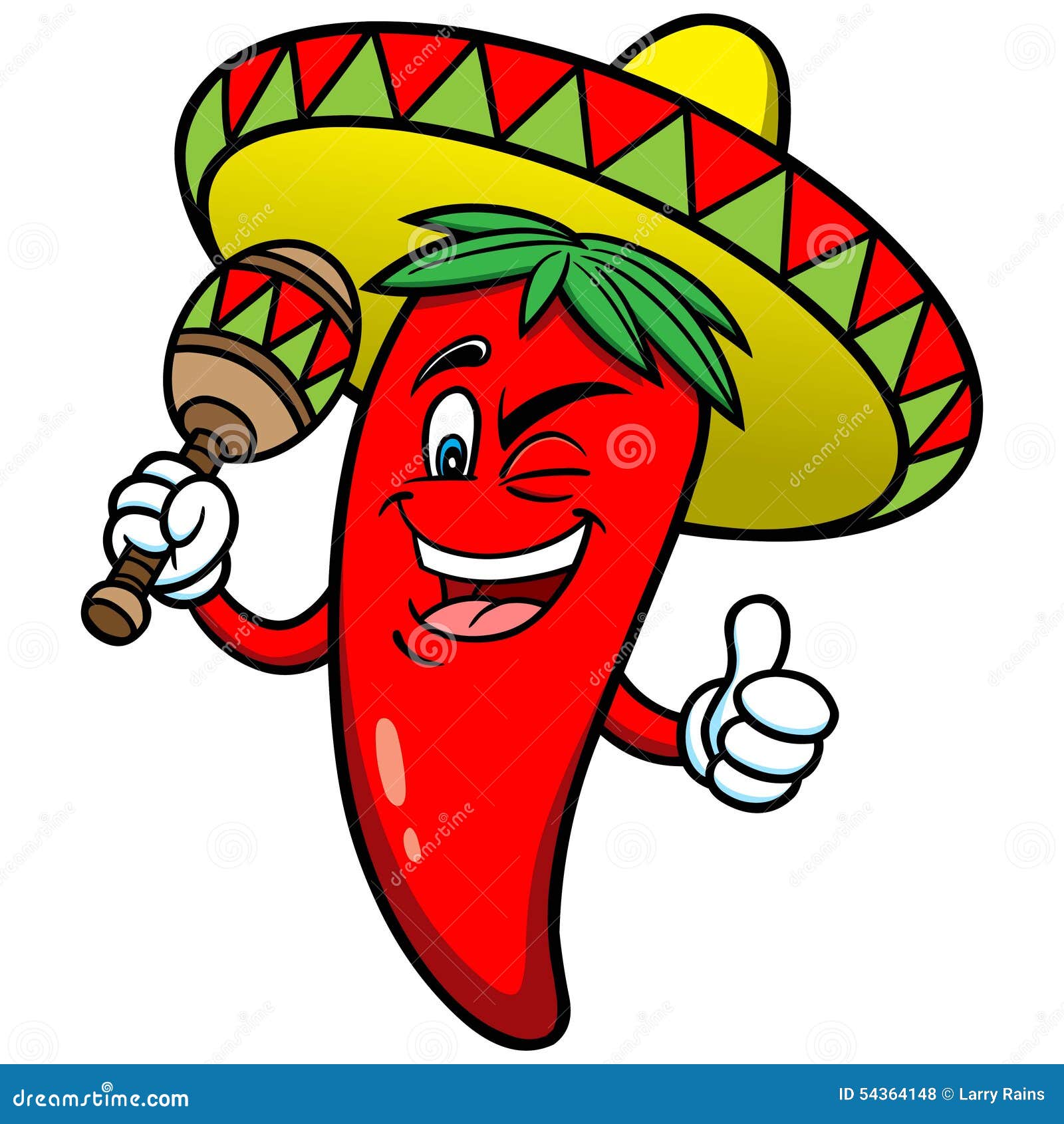 Festive Chili Pepper stock vector. Illustration of instrument - 54364148