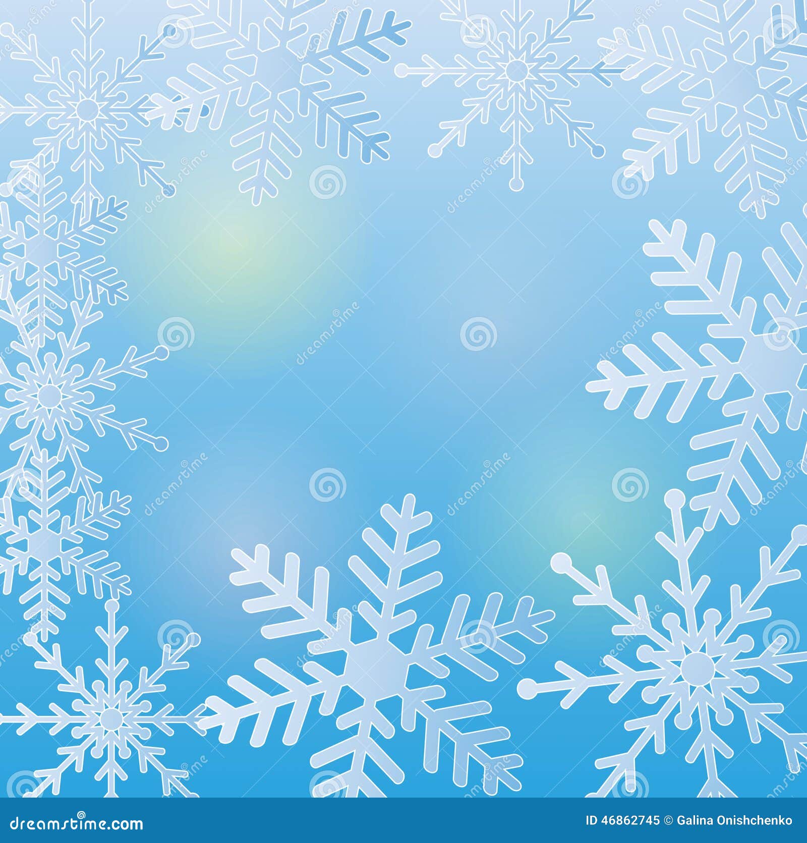 Festive Christmas Background with Snowflakes Stock Vector ...