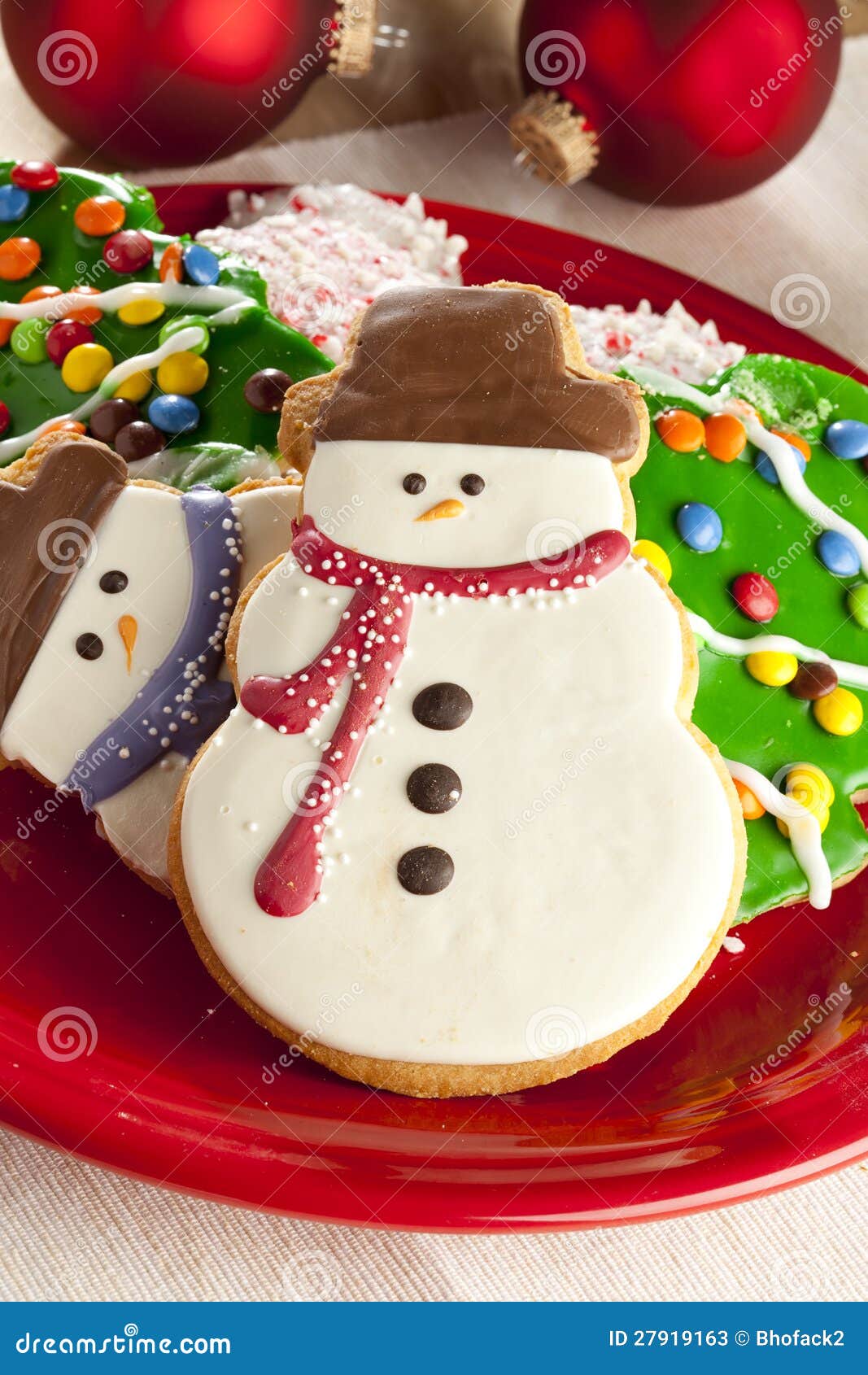 Festive Christmas Cookie stock image. Image of icing - 27919163